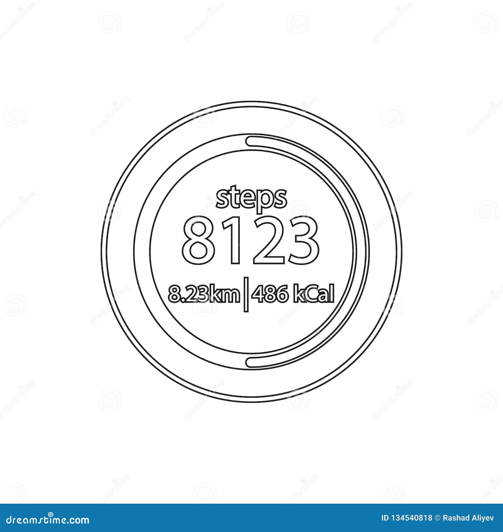 Pedometer Icon. Element of Measuring Elements for Mobile Concept and ...