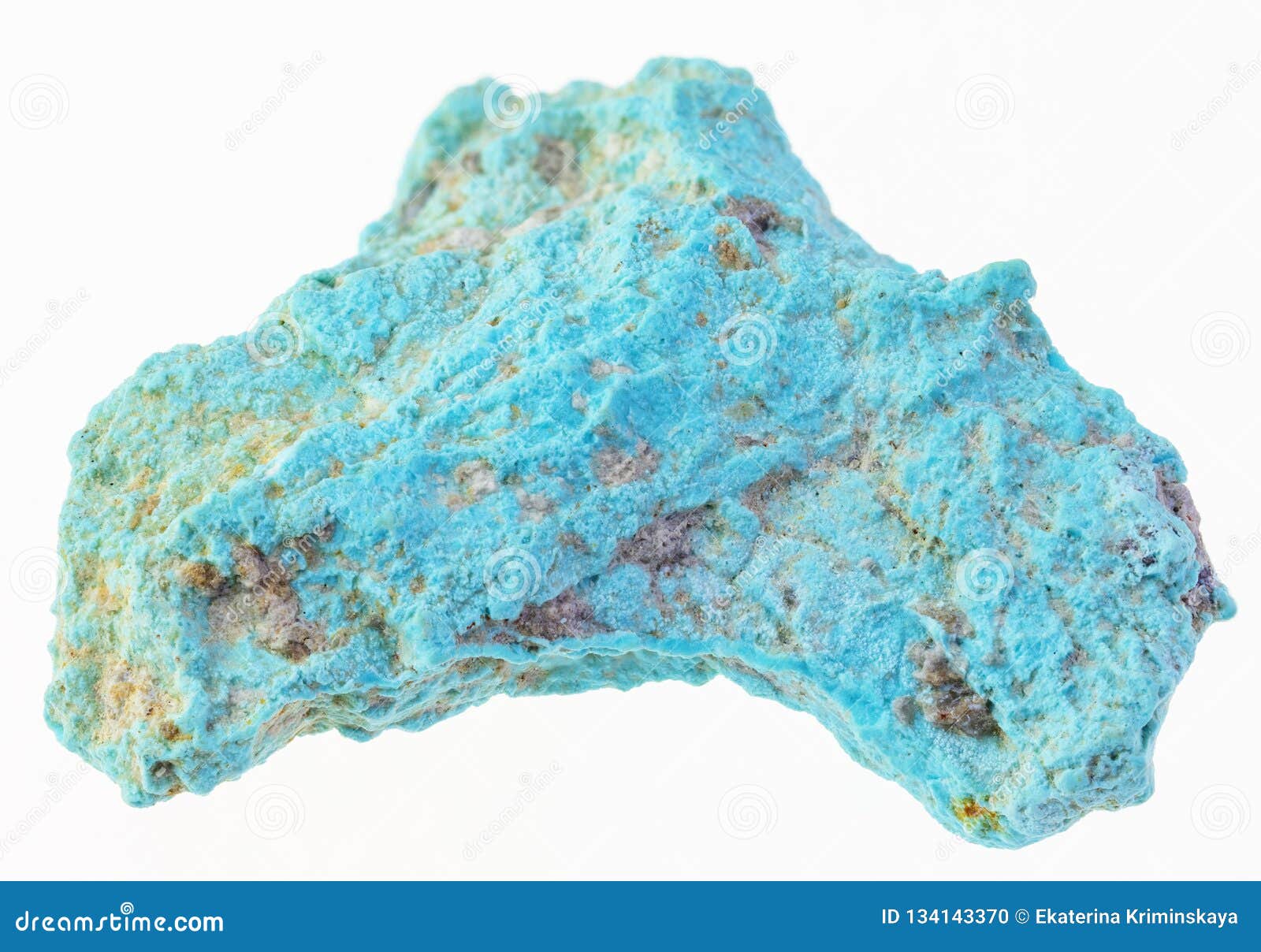 Pedra Crua De Turquesa No Branco Foto de Stock - Imagem de amostra ...