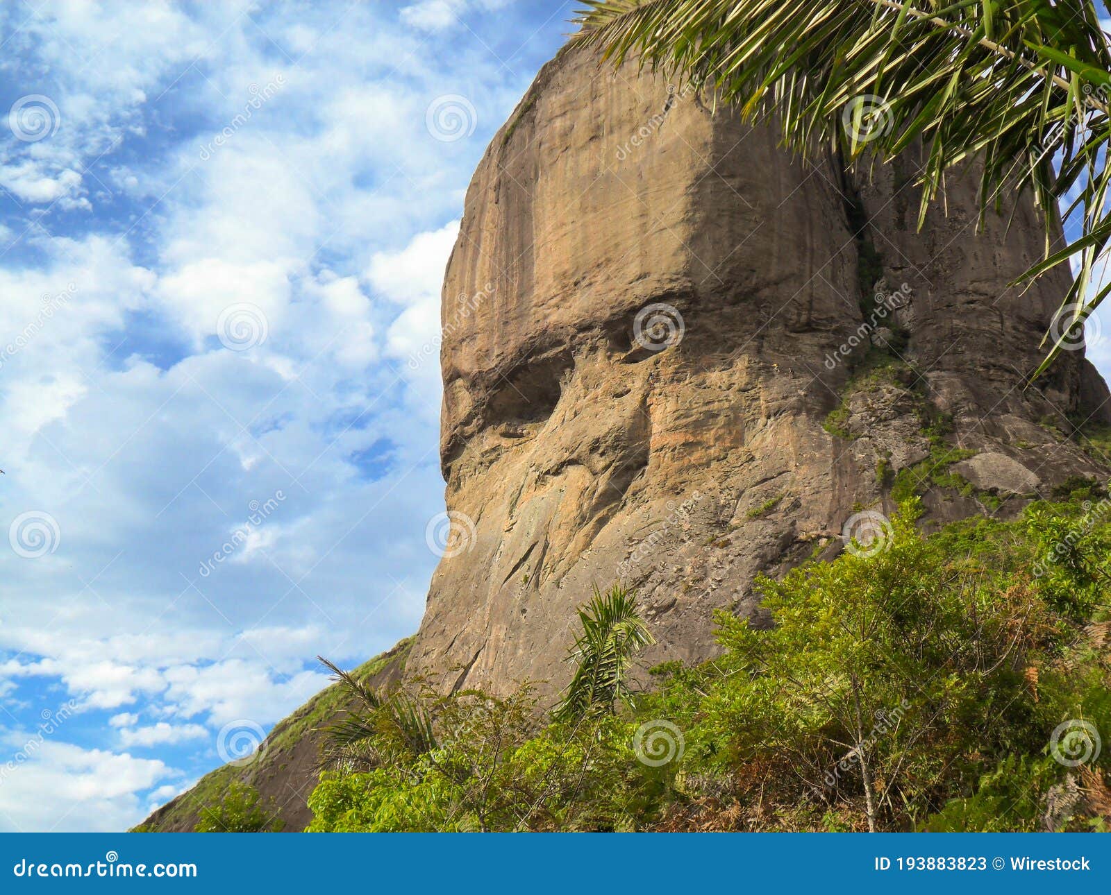 Pedra Da Gavea Stone in Rio De Janeiro Stock Image - Image of cliff ...