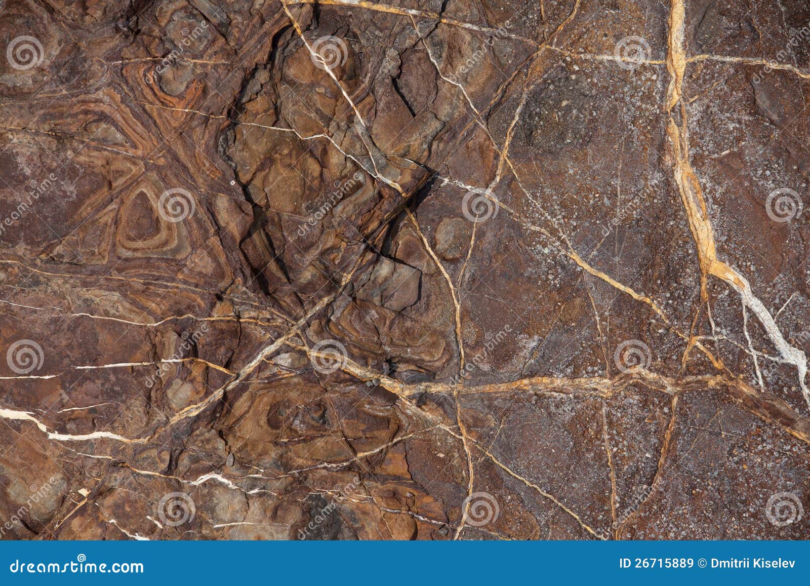 Pedra Do Marrom Avermelhado Com Rachaduras E Manchas Imagem de Stock ...