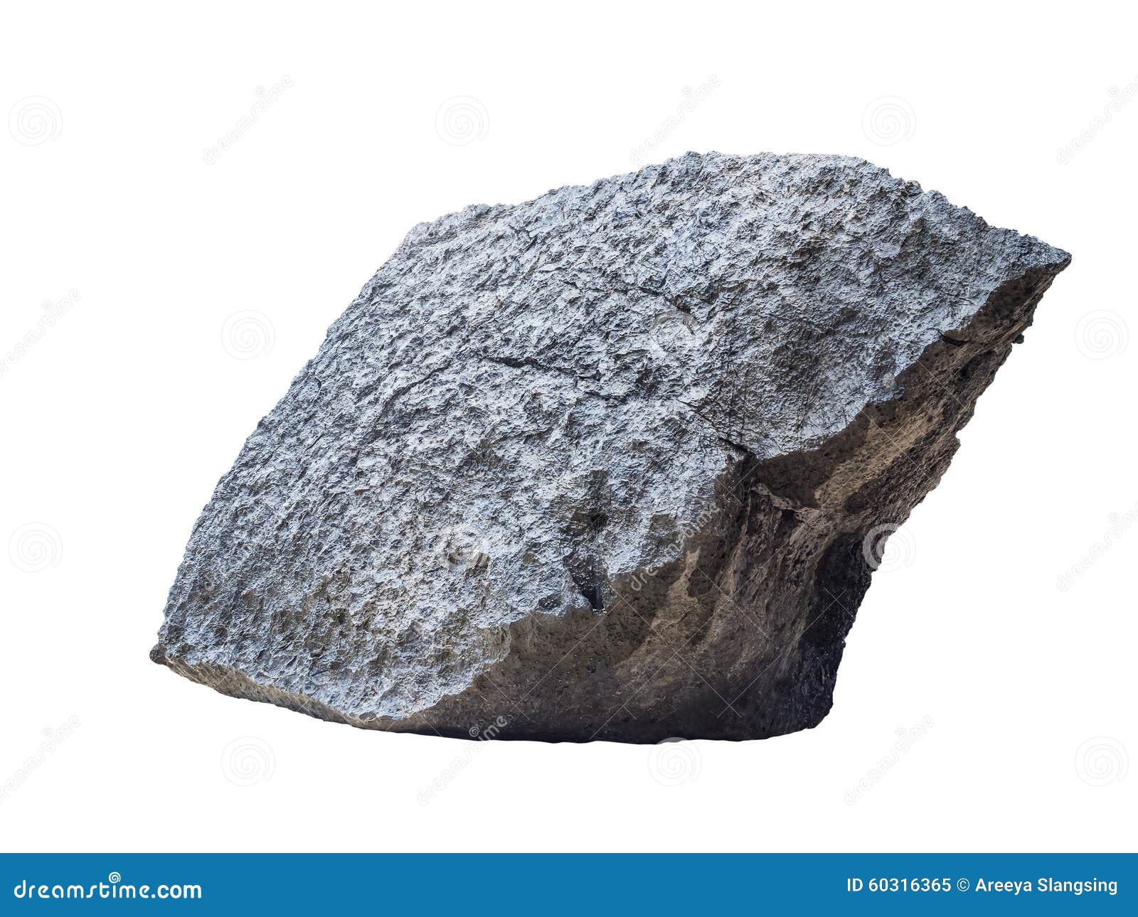 Pedra Grande Da Rocha Do Granito, Isolada No Branco Imagem de Stock ...