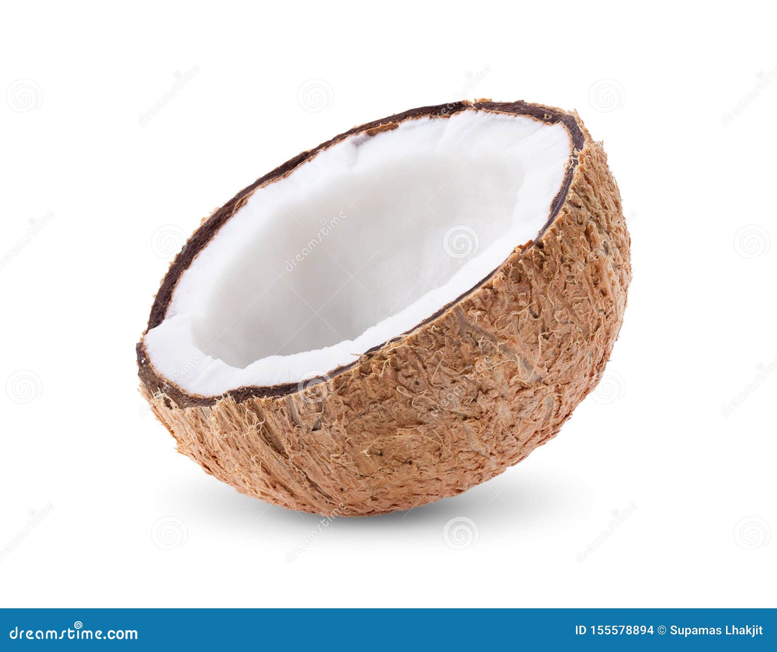 Pedras De Coco Isoladas Sobre Fundo Branco Foto de Stock - Imagem de ...