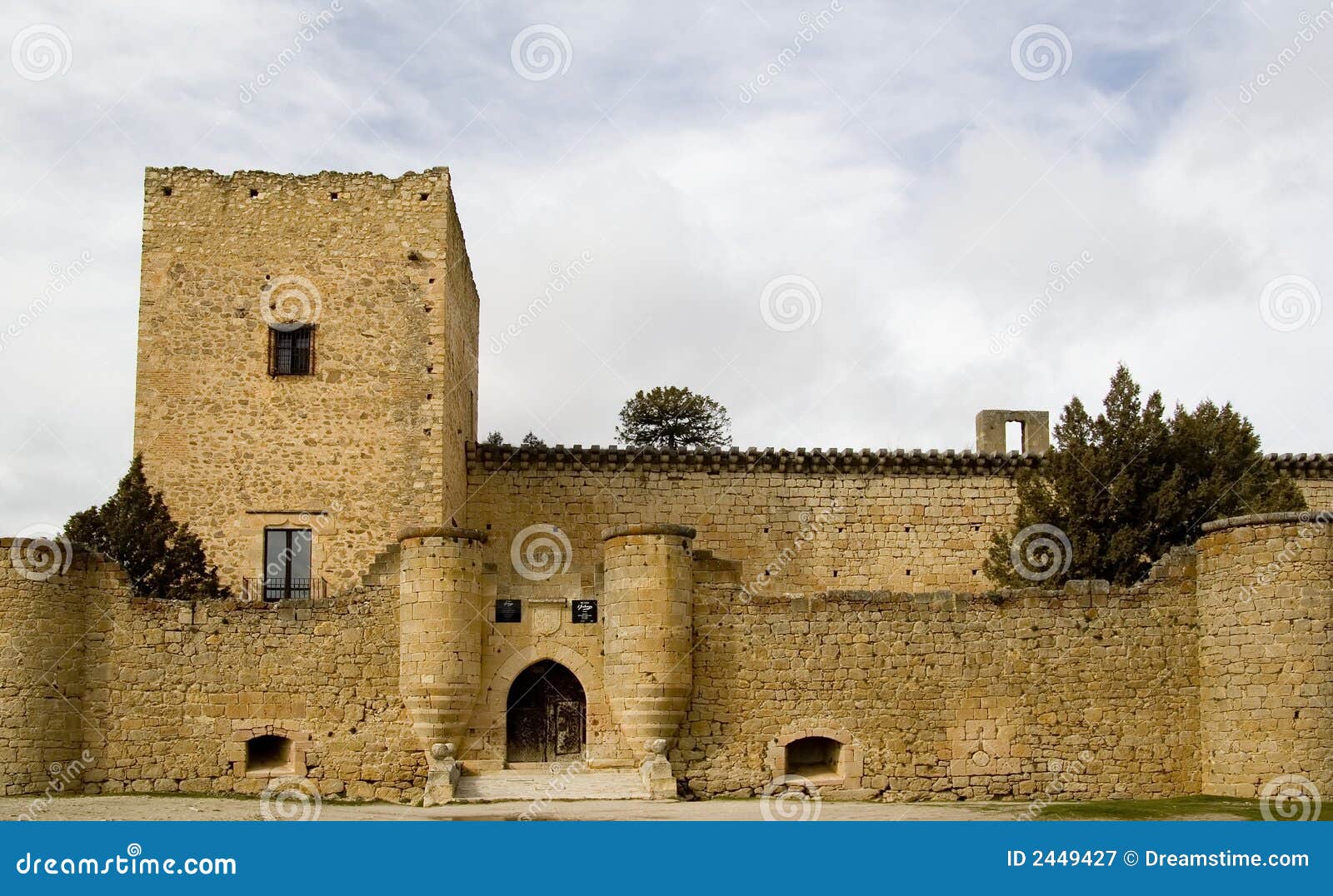 Pedraza Castle stock image. Image of leon, pedraza, stone - 2449427