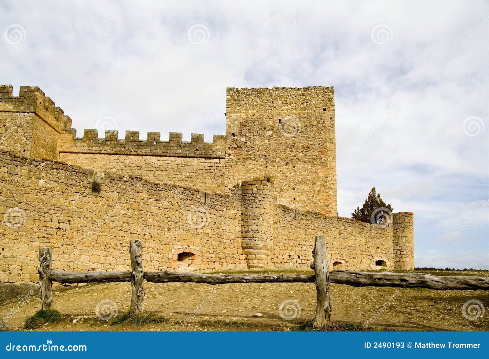 Pedraza Castle stock image. Image of stone, castle, segovia - 2490193