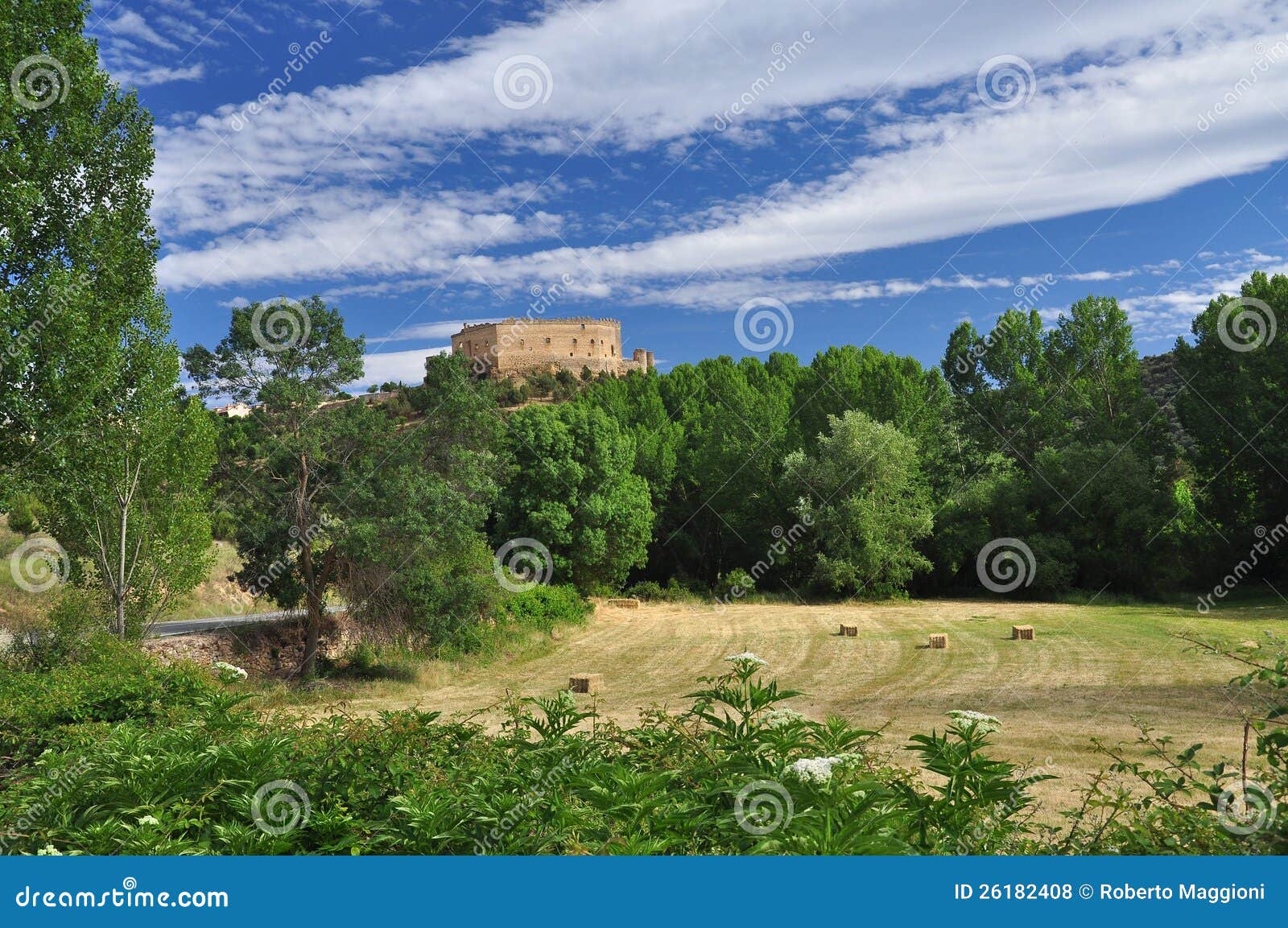 Pedraza Castle, Castile Region, Spain Stock Photo - Image of mountain ...