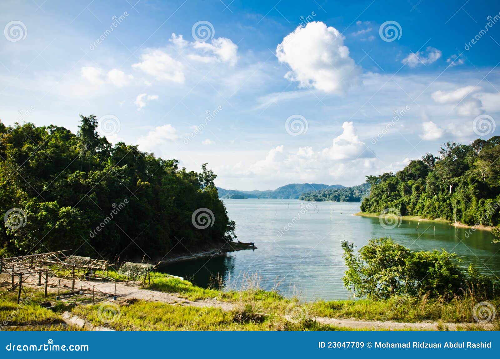 Pedu Lake stock image. Image of trees, kedah, malaysia - 23047709