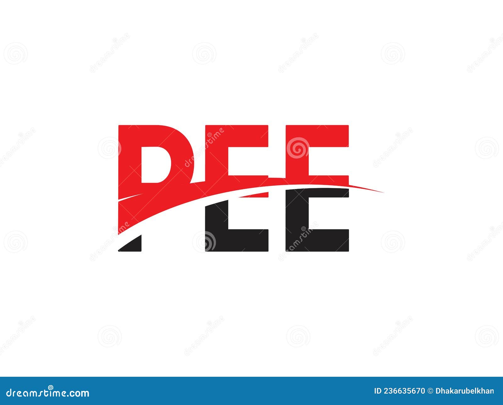 PEE Letter Initial Logo Design Vector Illustration Stock Vector ...