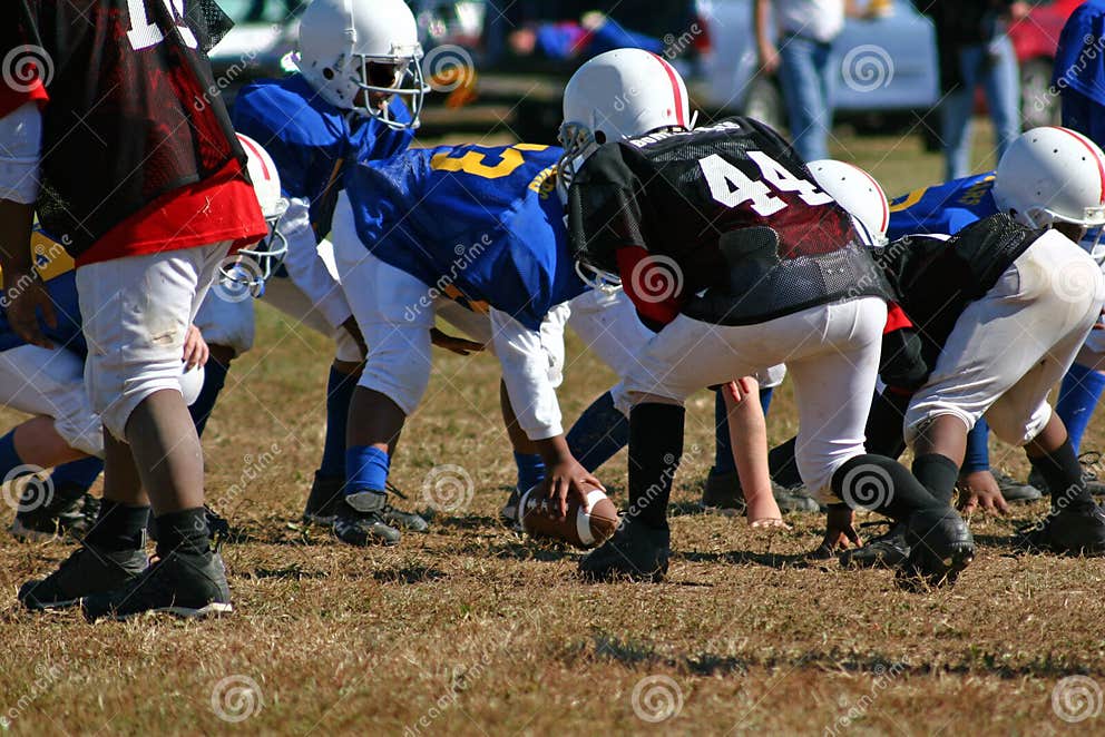 Pee Wee Football stock image. Image of push, hands, hand - 310695