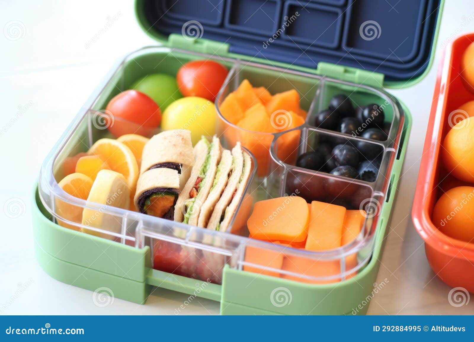 A Peek Inside a Childs Allergy-free Lunch Box Stock Image - Image of ...