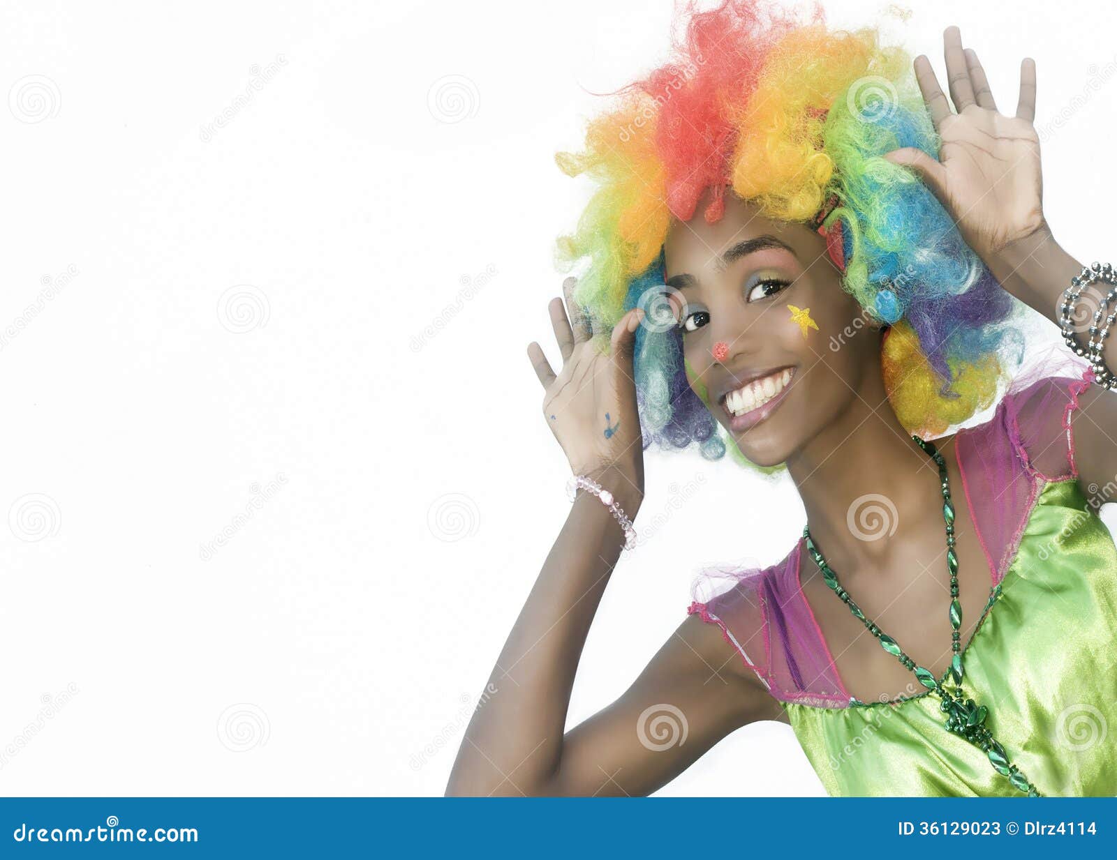 Female Clown In A Frame Is Crying Royalty-Free Stock Image ...