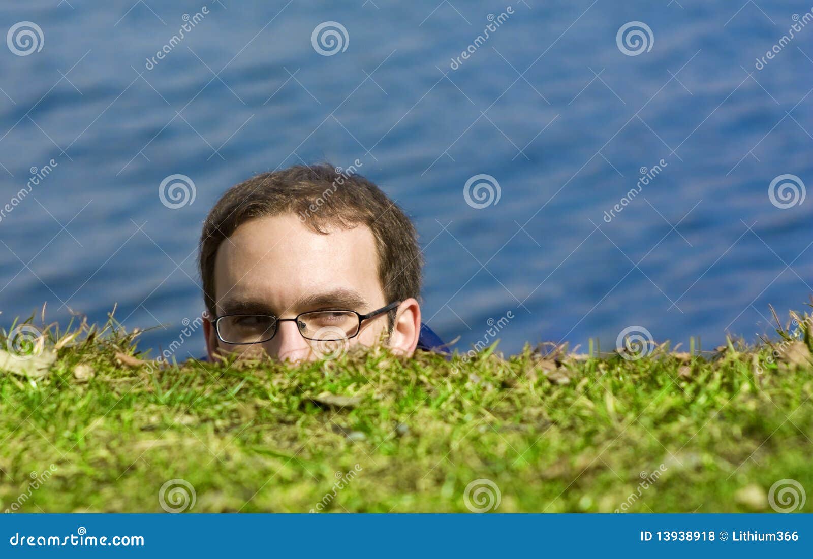 Peeking man stock photo. Image of wave, sunny, human - 13938918