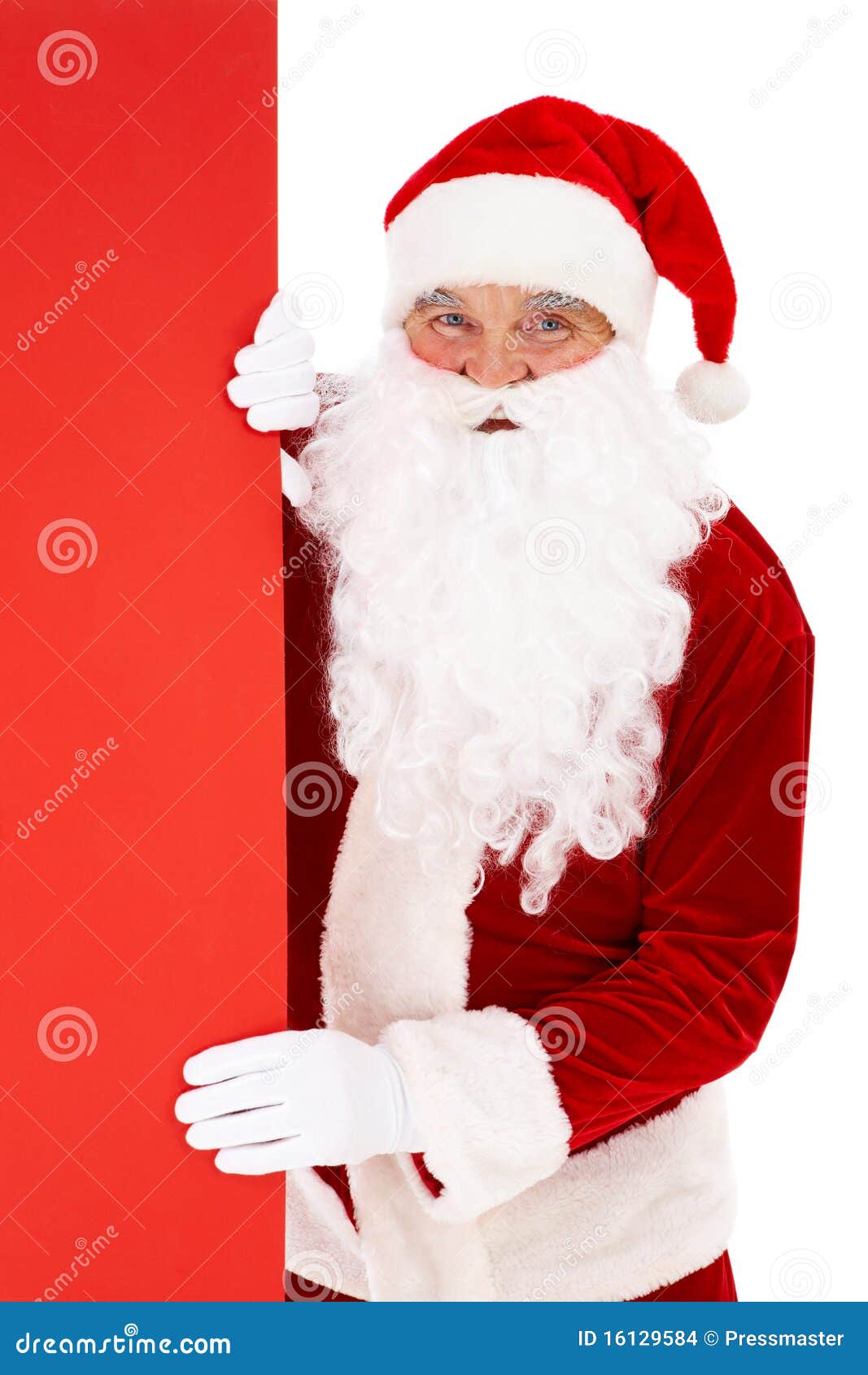 Peeking Santa stock photo. Image of peeking, human, adult - 16129584