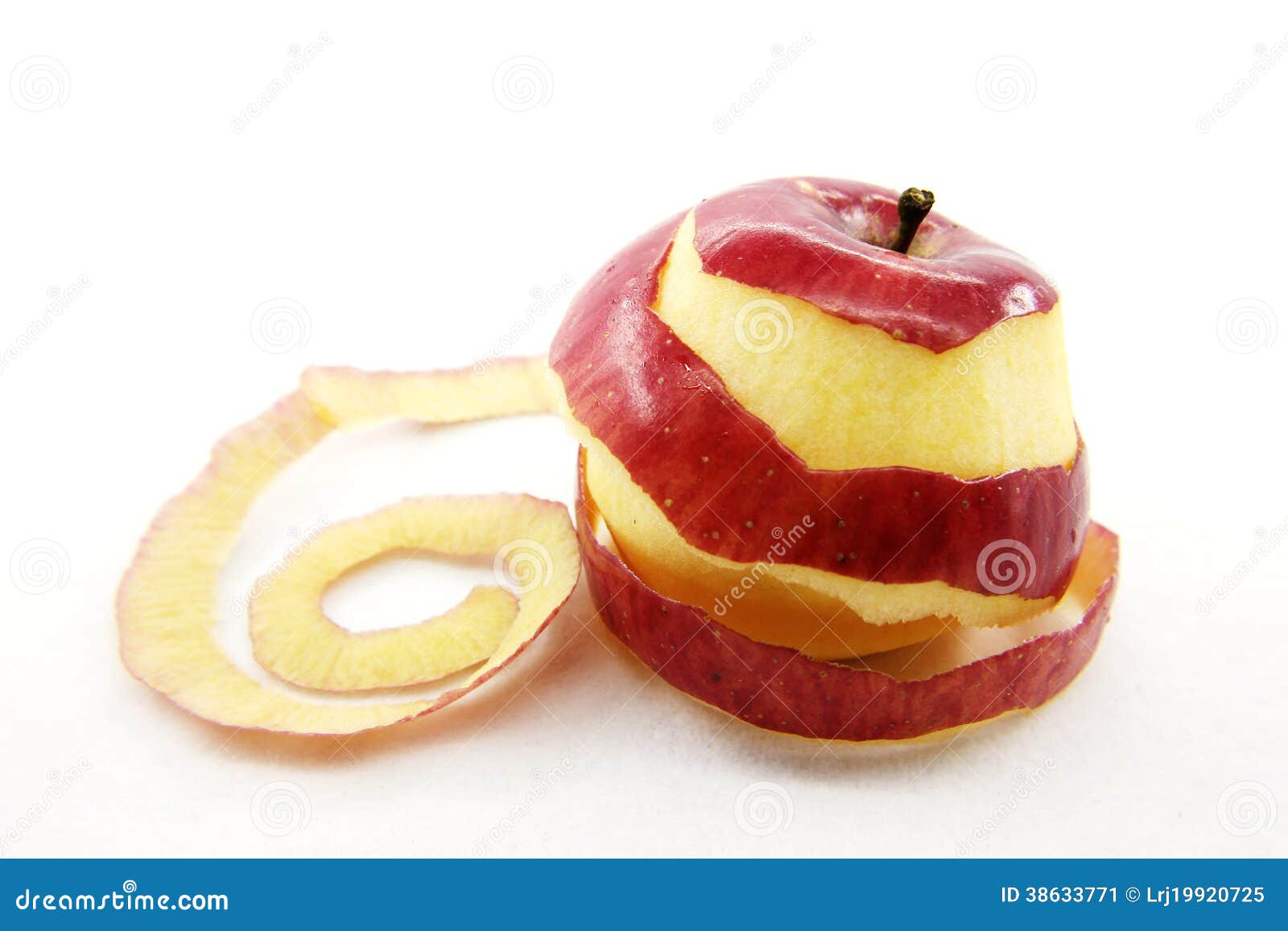 Peel the apple stock image. Image of closeup, lifestyle - 38633771