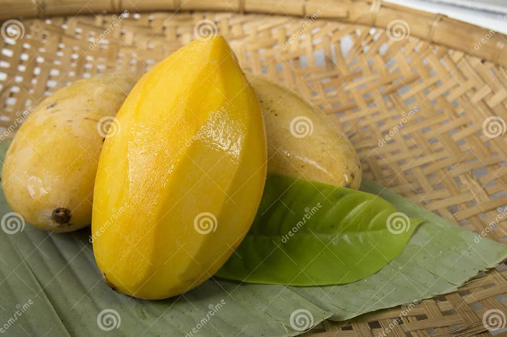 Peel Fresh Mango Ready To Serve Stock Photo - Image of food, mango ...