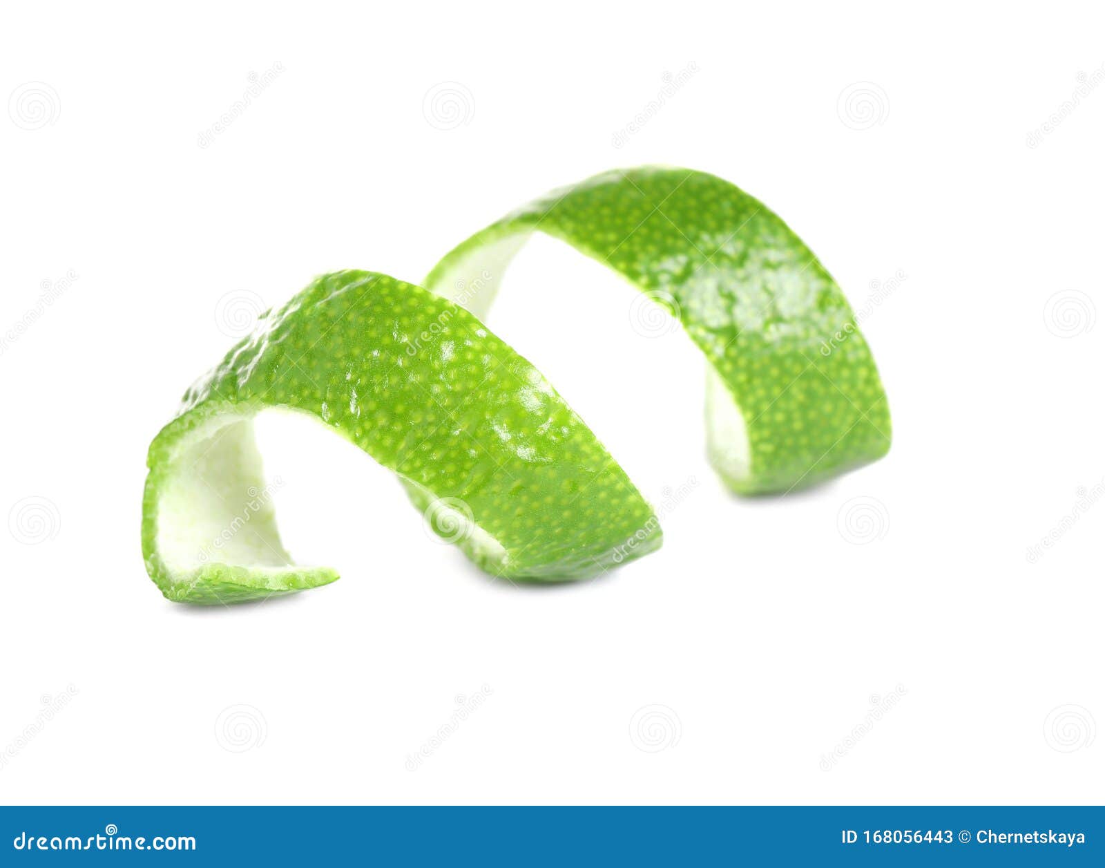 Peel of Fresh Ripe Lime Isolated Stock Image - Image of exotic ...