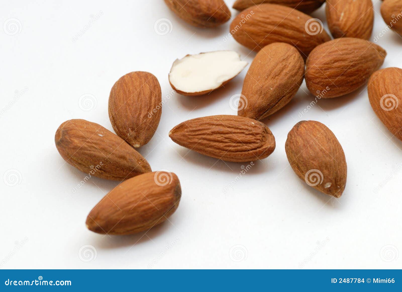 Peeled almond stock photo. Image of food, almond, healthy - 2487784