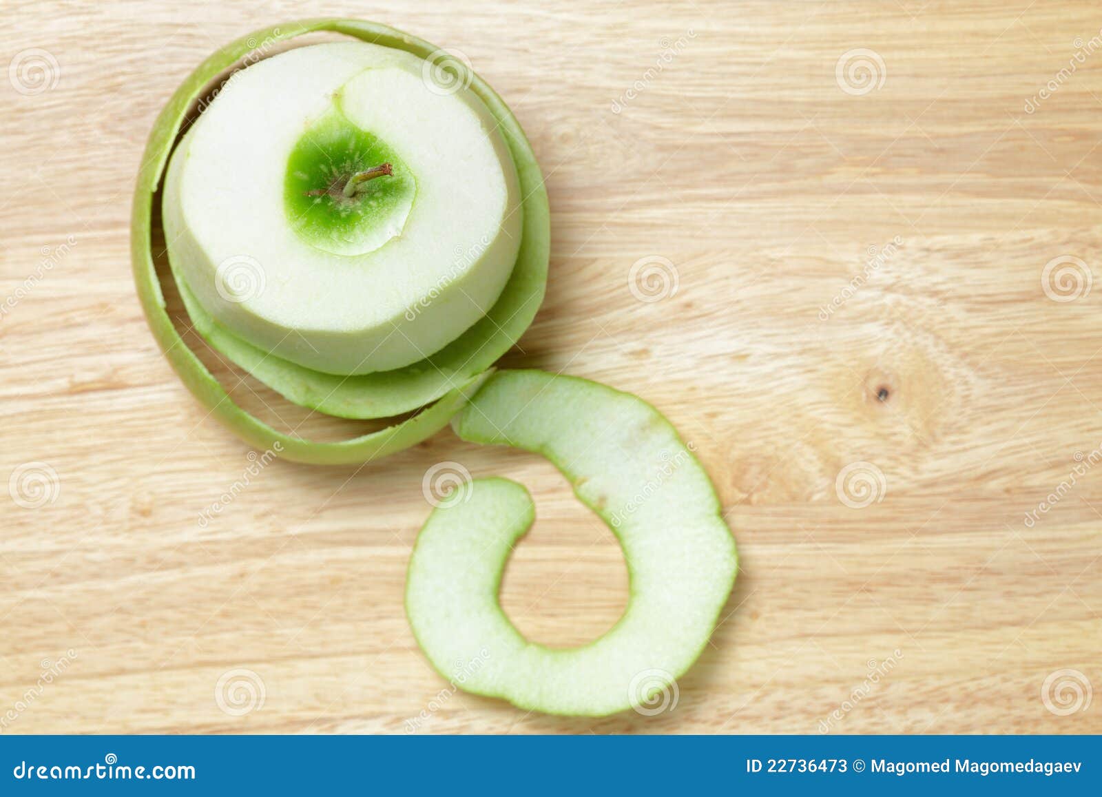 Peeled apple stock image. Image of diet, fruit, novody - 22736473