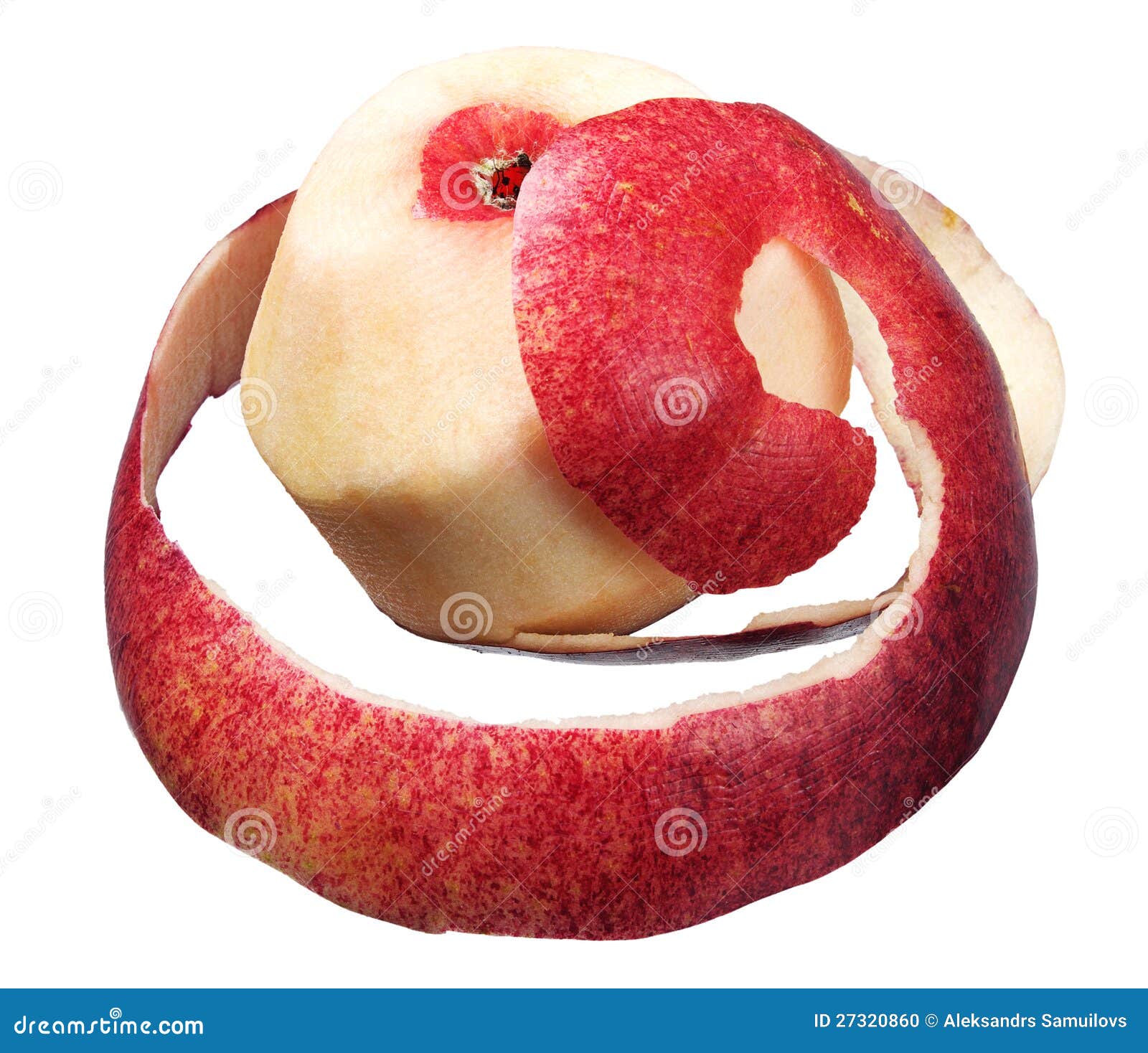 Peeled apple stock photo. Image of vegetarian, nature - 27320860