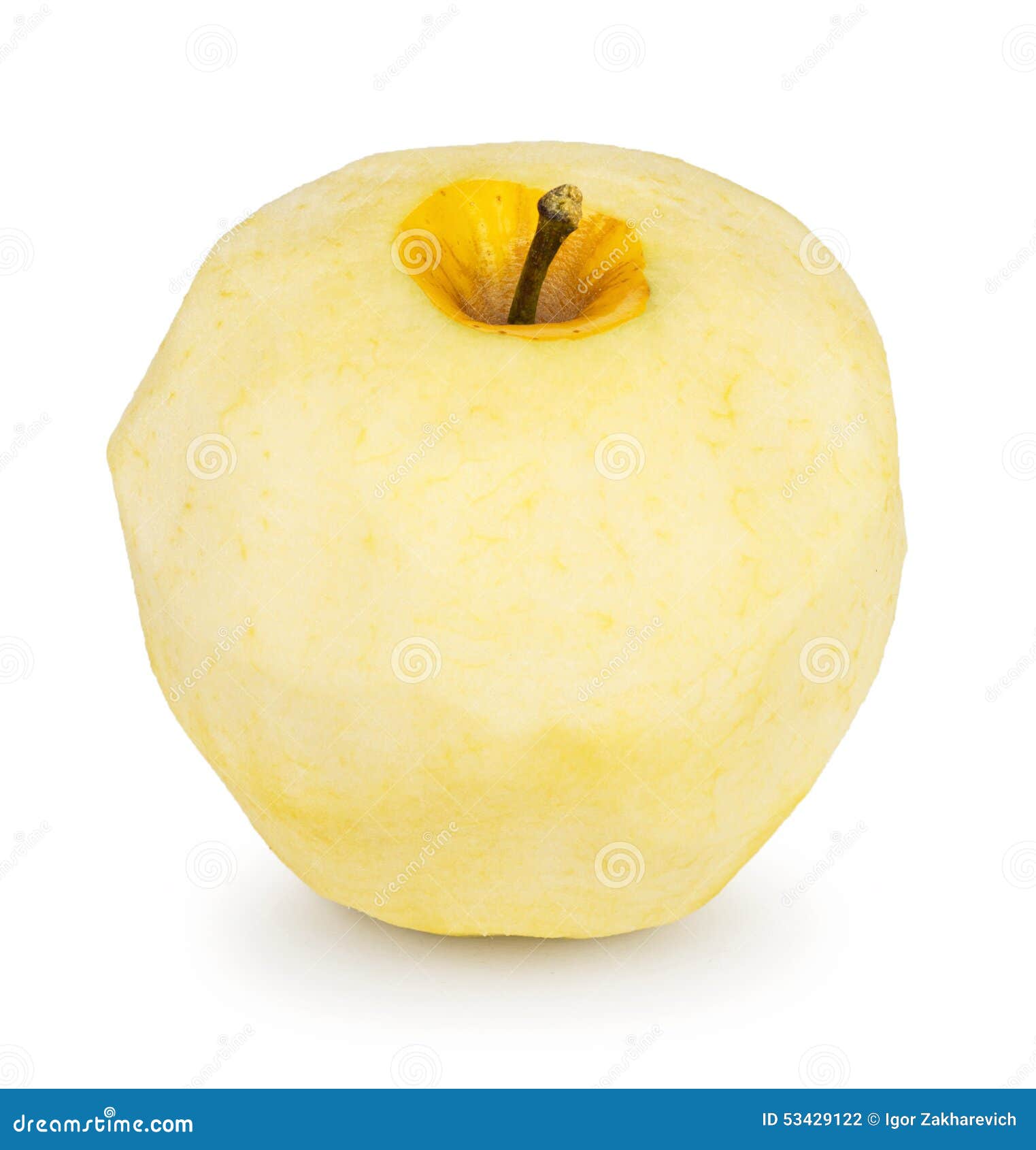 Peeled apple stock photo. Image of isolated, segment - 53429122