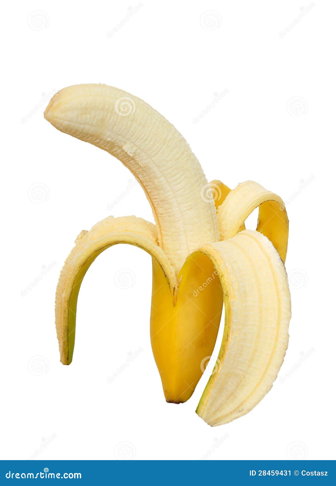 Peeled banana stock image. Image of cutout, fresh, nature - 28459431