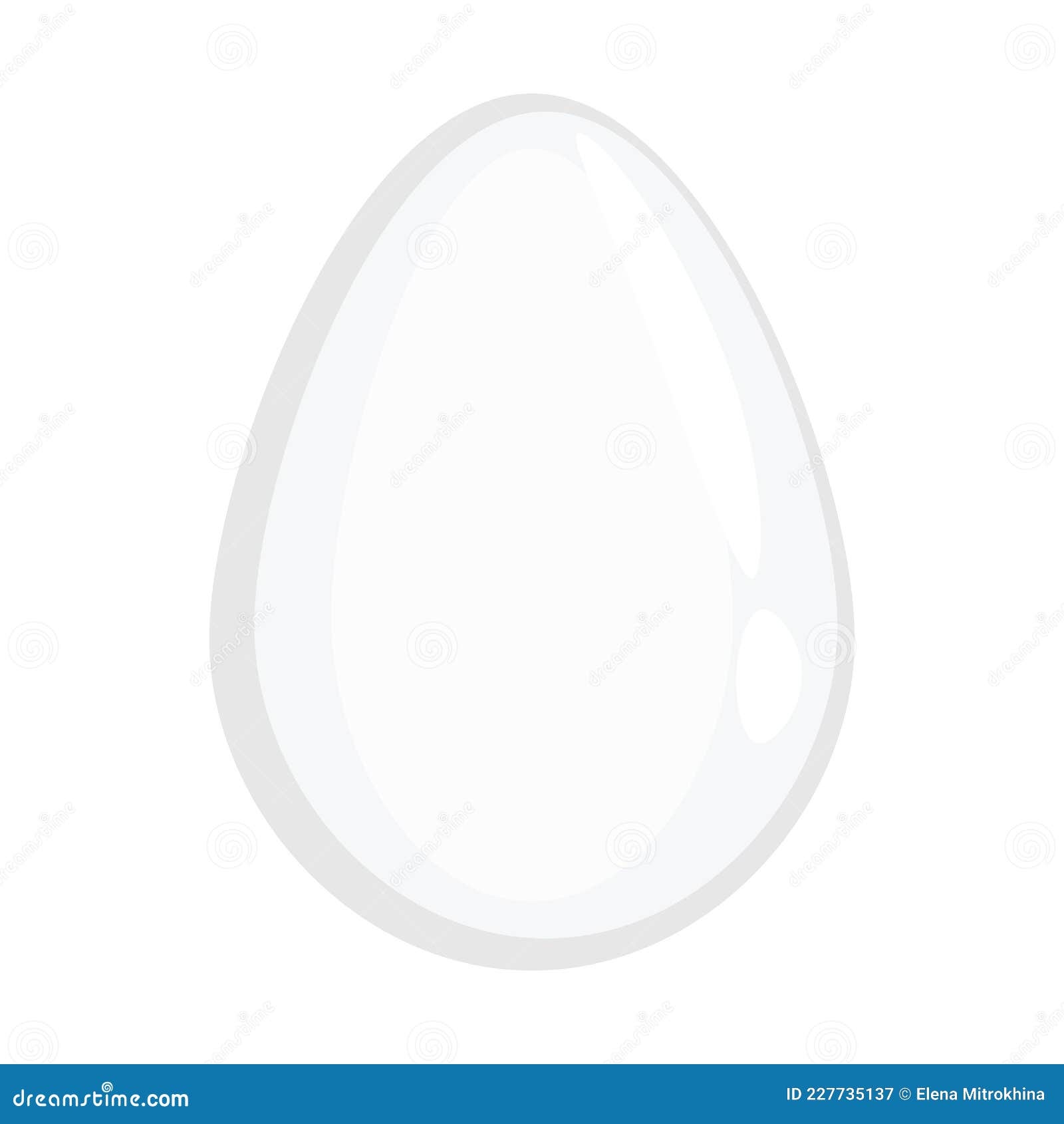 A Peeled Egg from the Shell. a White Boiled Egg, Ready for Eating Stock ...