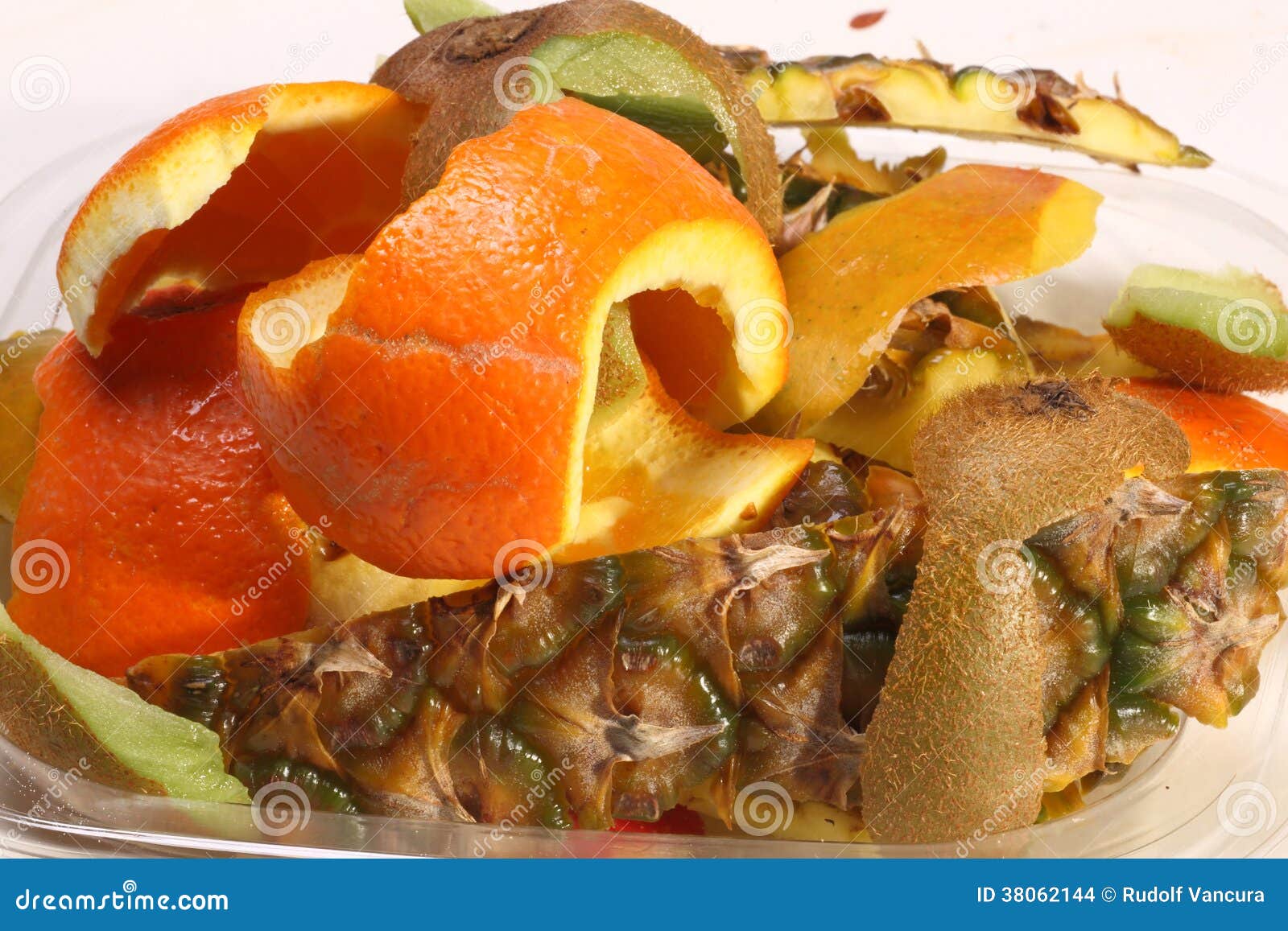 Peeled fruit skin stock photo. Image of peels, plate - 38062144