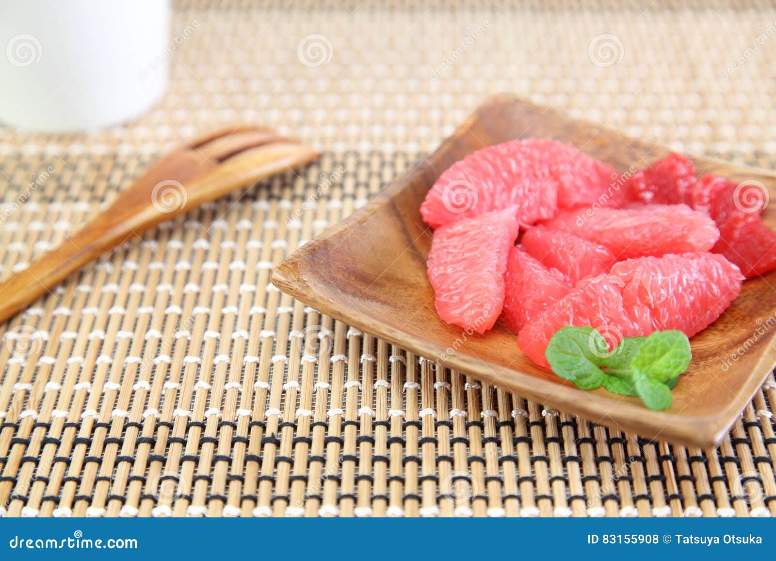 Peeled Grapefruit in a Plate Stock Photo - Image of diet, place: 83155908