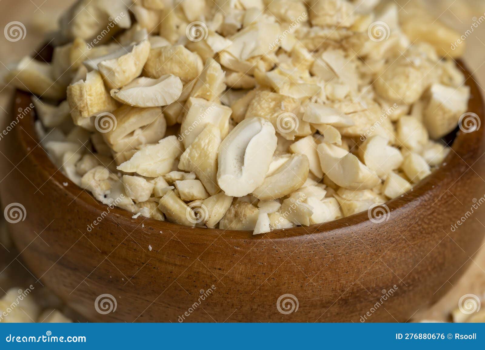 Peeled Hard Dried Cashew Nuts Stock Photo - Image of crushed, chopped ...