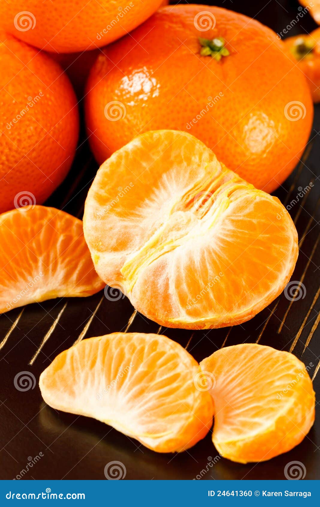 Peeled Mandarin Orange Sections Stock Photo - Image of pieces, peel ...