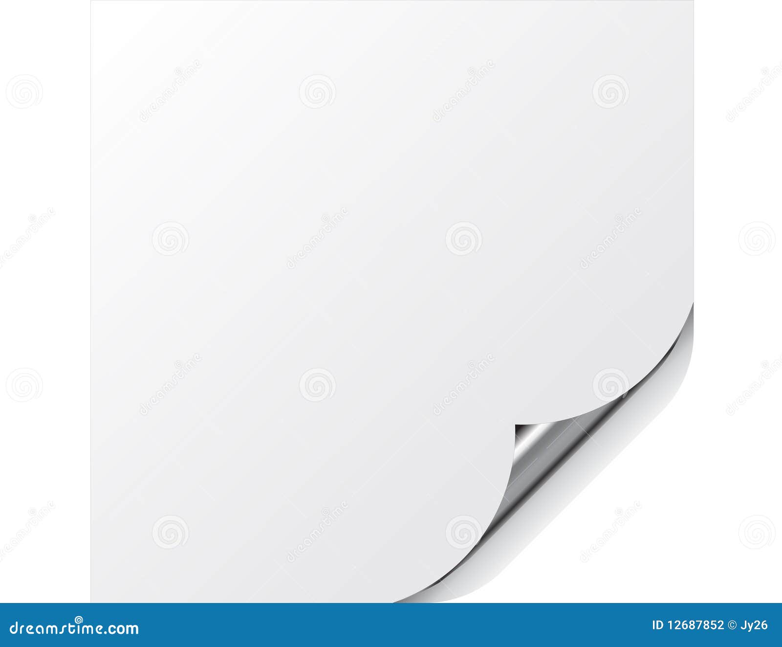 Peeled paper vector stock vector. Illustration of message - 12687852