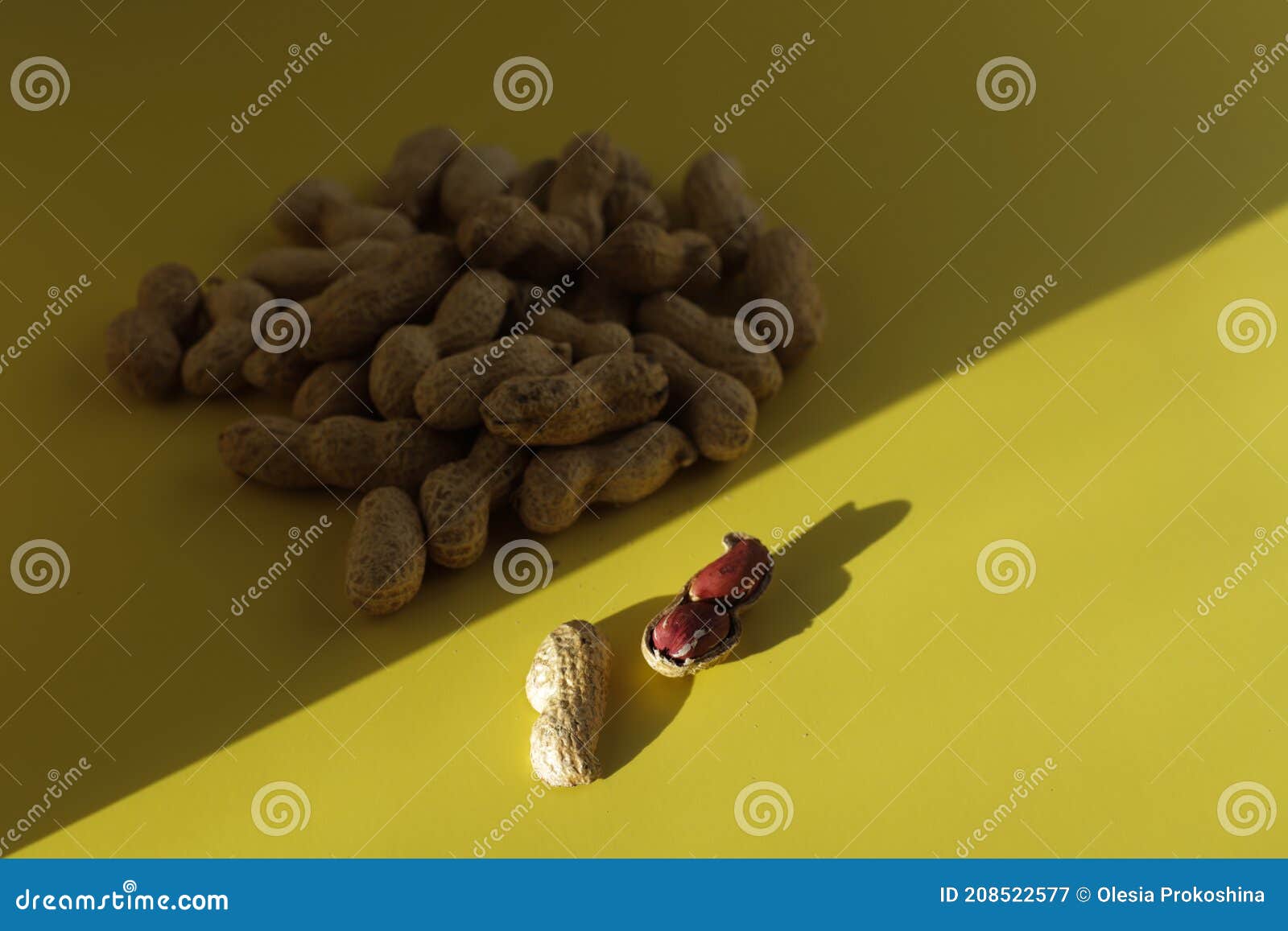 Peeled peanut on the sun stock image. Image of peanuts - 208522577