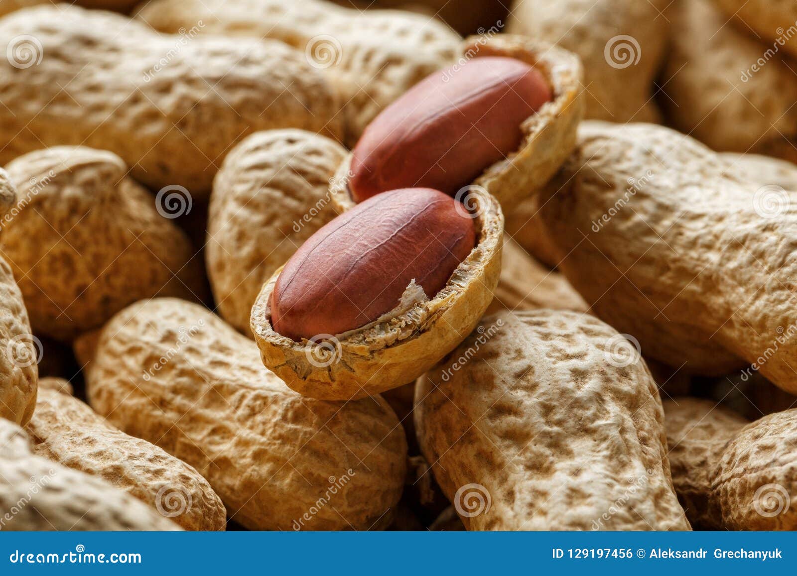 Peeled Peanut on Well Peanuts. Peanuts, for Background or Textures ...