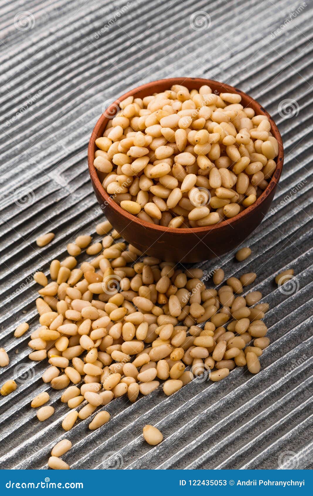 Peeled Pine Nuts on a Rustic Background Stock Image - Image of cooking ...