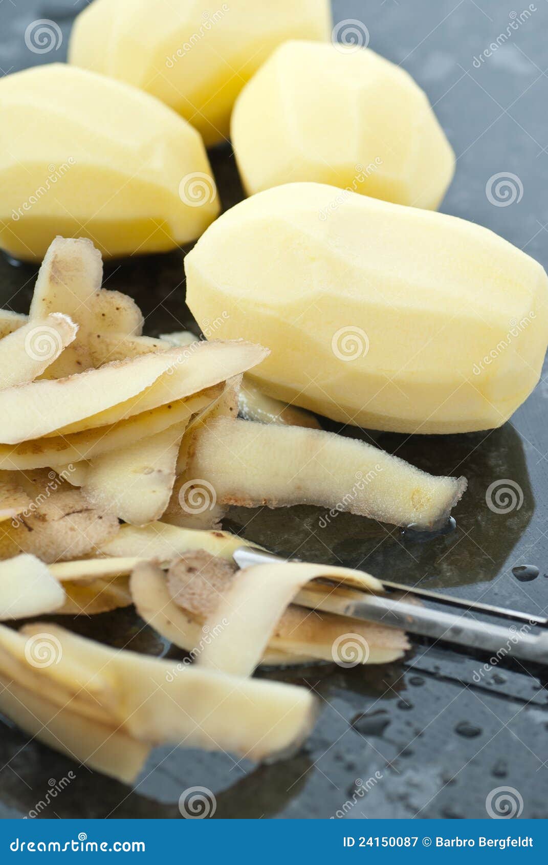 Peeled Potato stock image. Image of ingredient, potato - 24150087