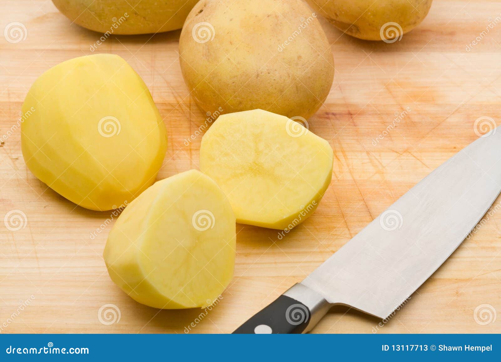 Peeled potatoes stock image. Image of diet, cooking, meal - 13117713