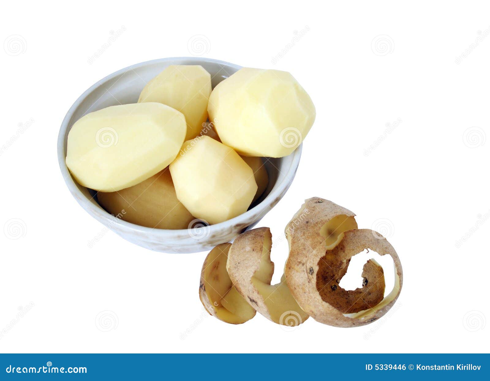 Peeled Potatoes stock photo. Image of tureen, food, kitchen - 5339446