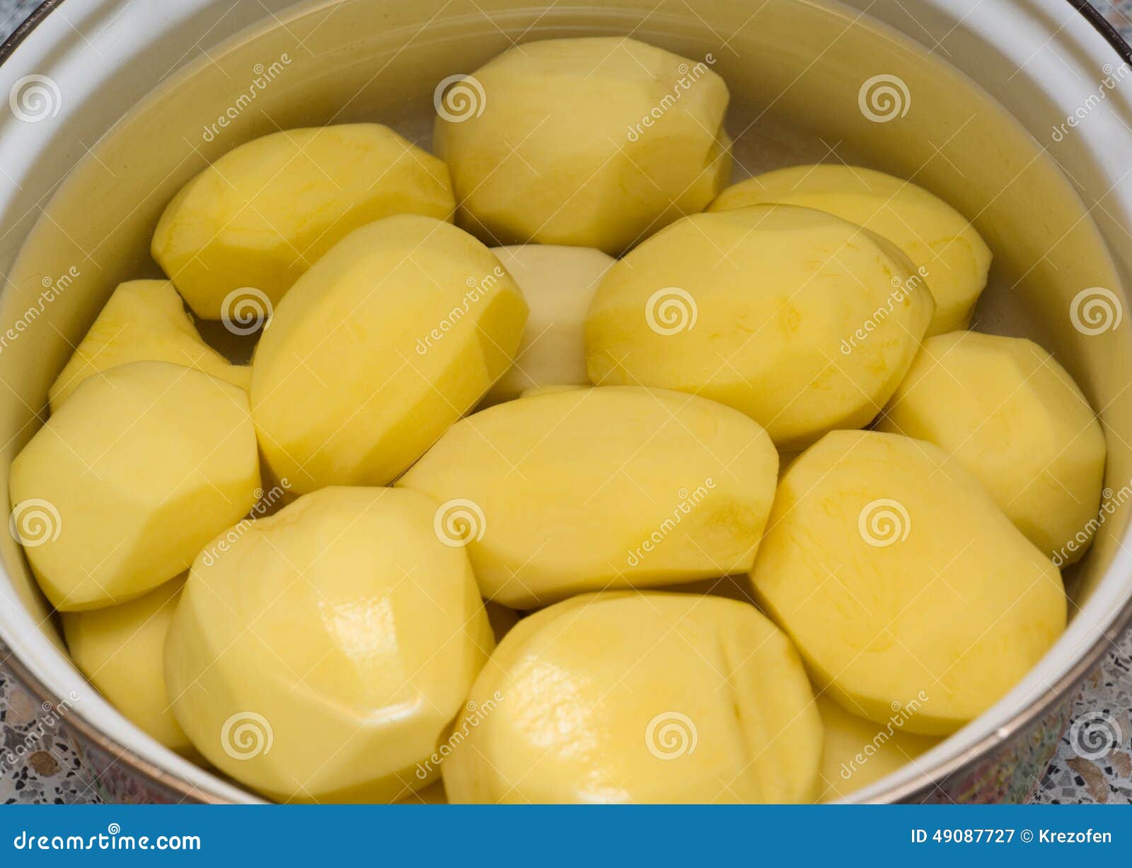 Peeled potatoes stock image. Image of ingredient, close - 49087727