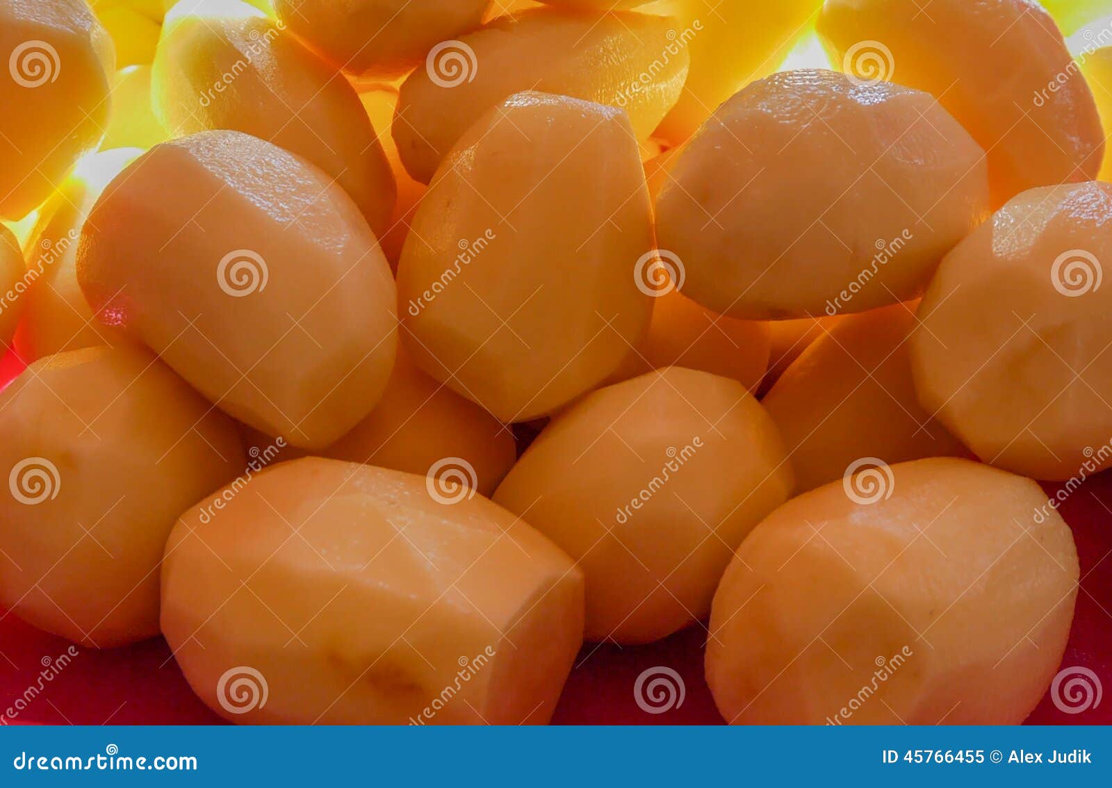 Peeled potatoes stock image. Image of preparation, cooking - 45766455