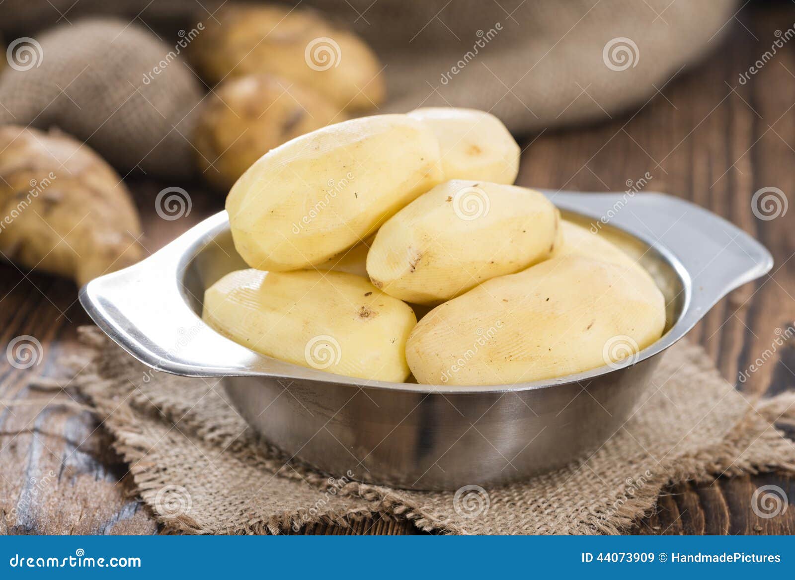 Peeled Potatoes stock image. Image of fresh, healthy - 44073909