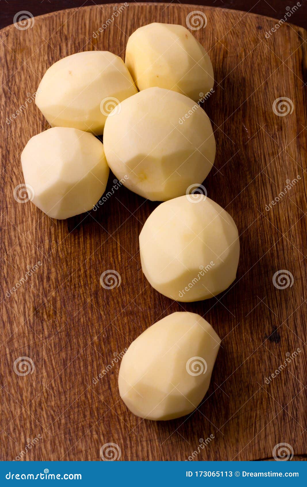 Peeled potatoes stock image. Image of kitchen, pile - 173065113