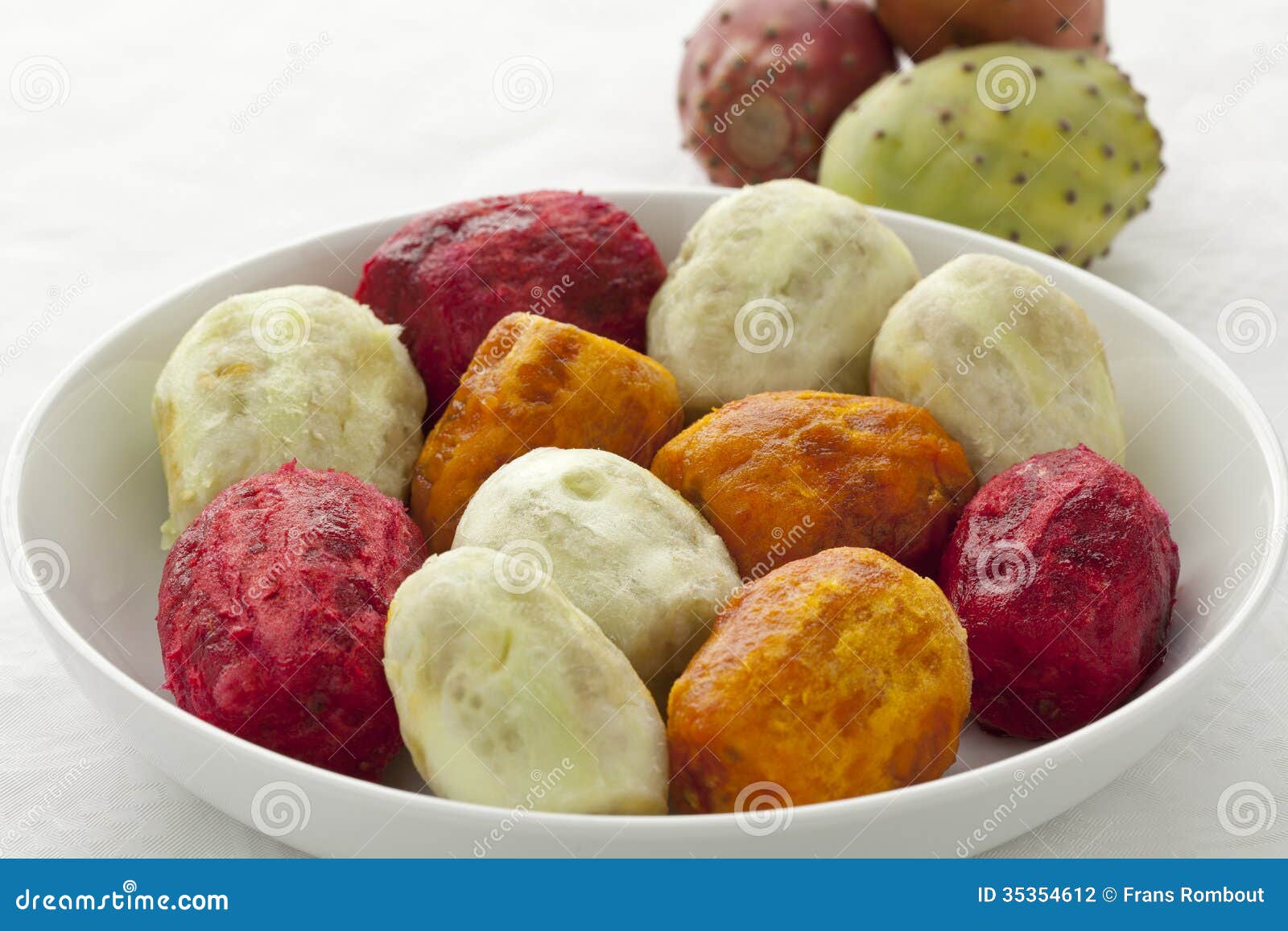Peeled Prickly Pear Fruit Close Up Stock Photo - Image of eating, pear ...