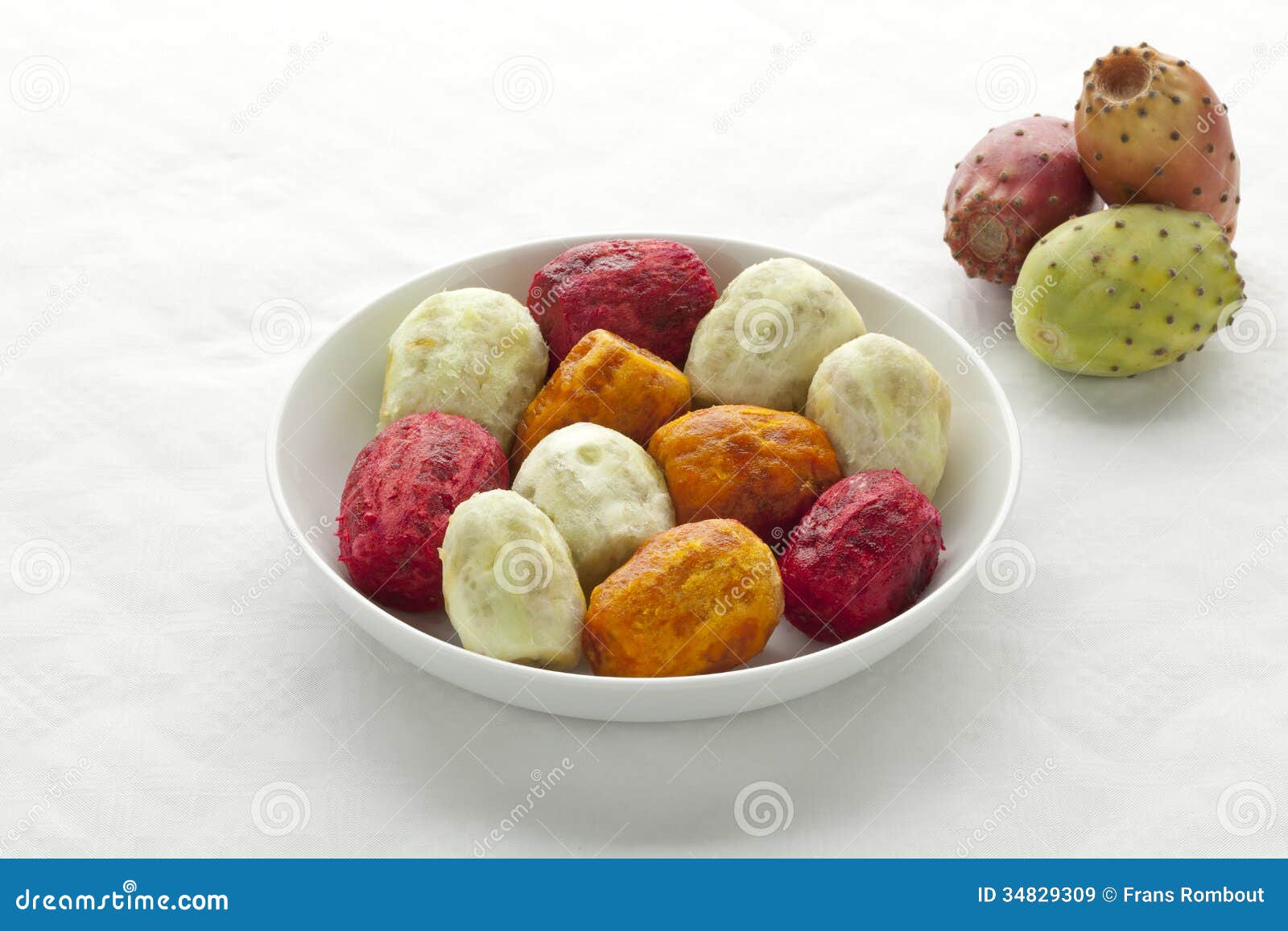 Peeled Prickly Pear Fruit stock image. Image of healthy - 34829309