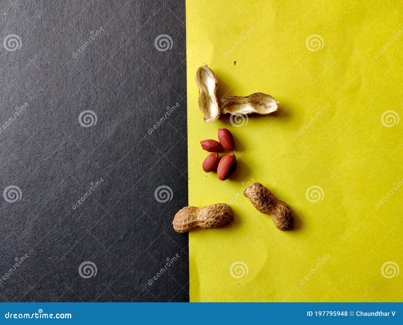Peeled Red Nuts and Its Shell. Stock Photo - Image of open, organic ...