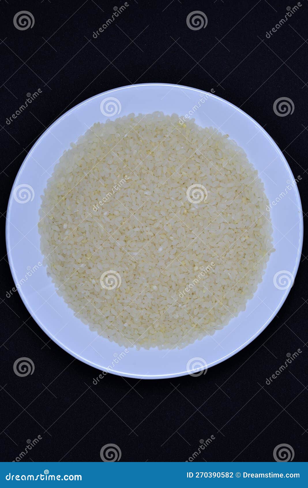 Peeled Rice in a White Plate. Food Rice Stock Photo - Image of eating ...