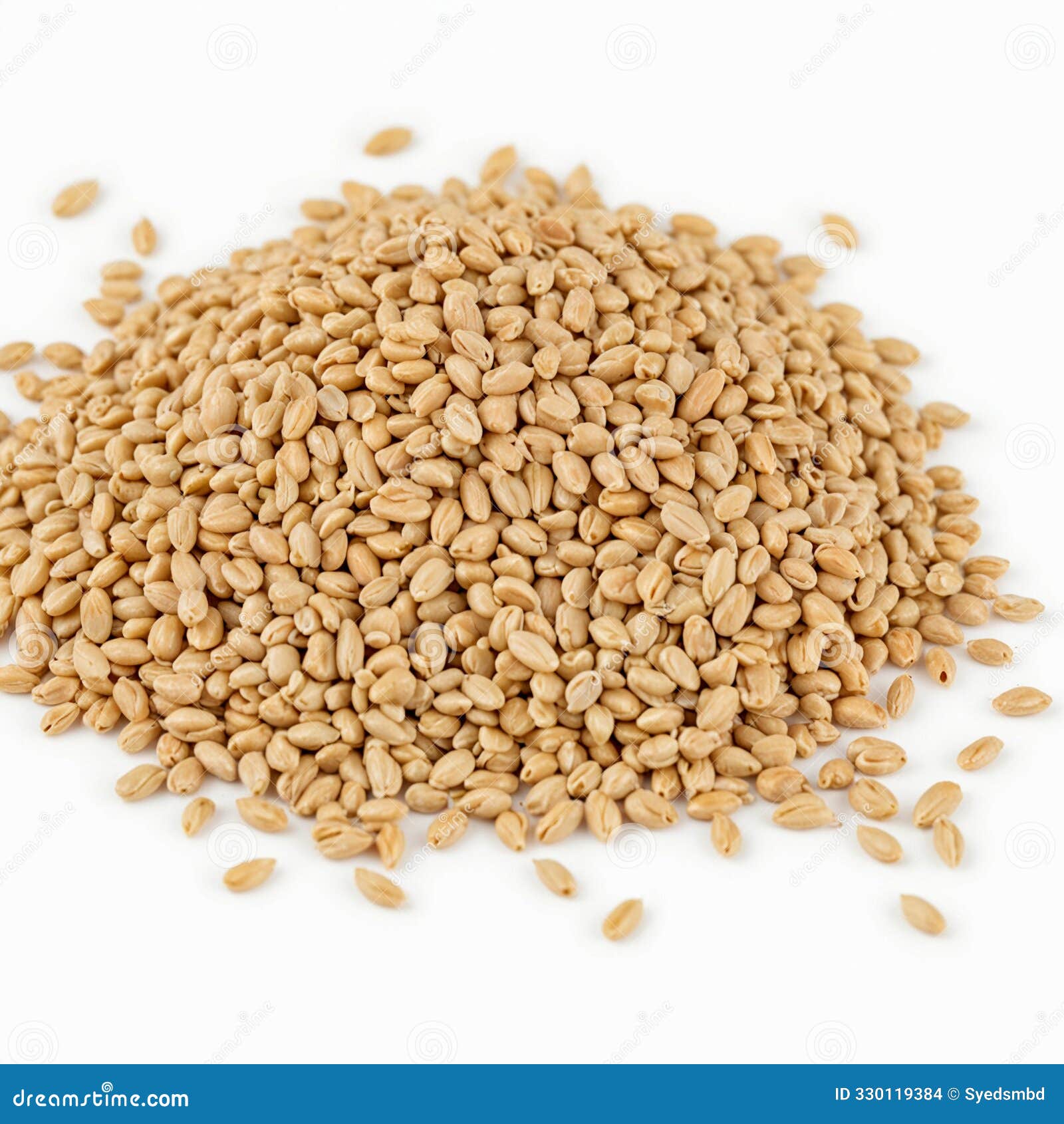 Peeled Ripe Wheat Seed, Isolated on a White Background Stock ...