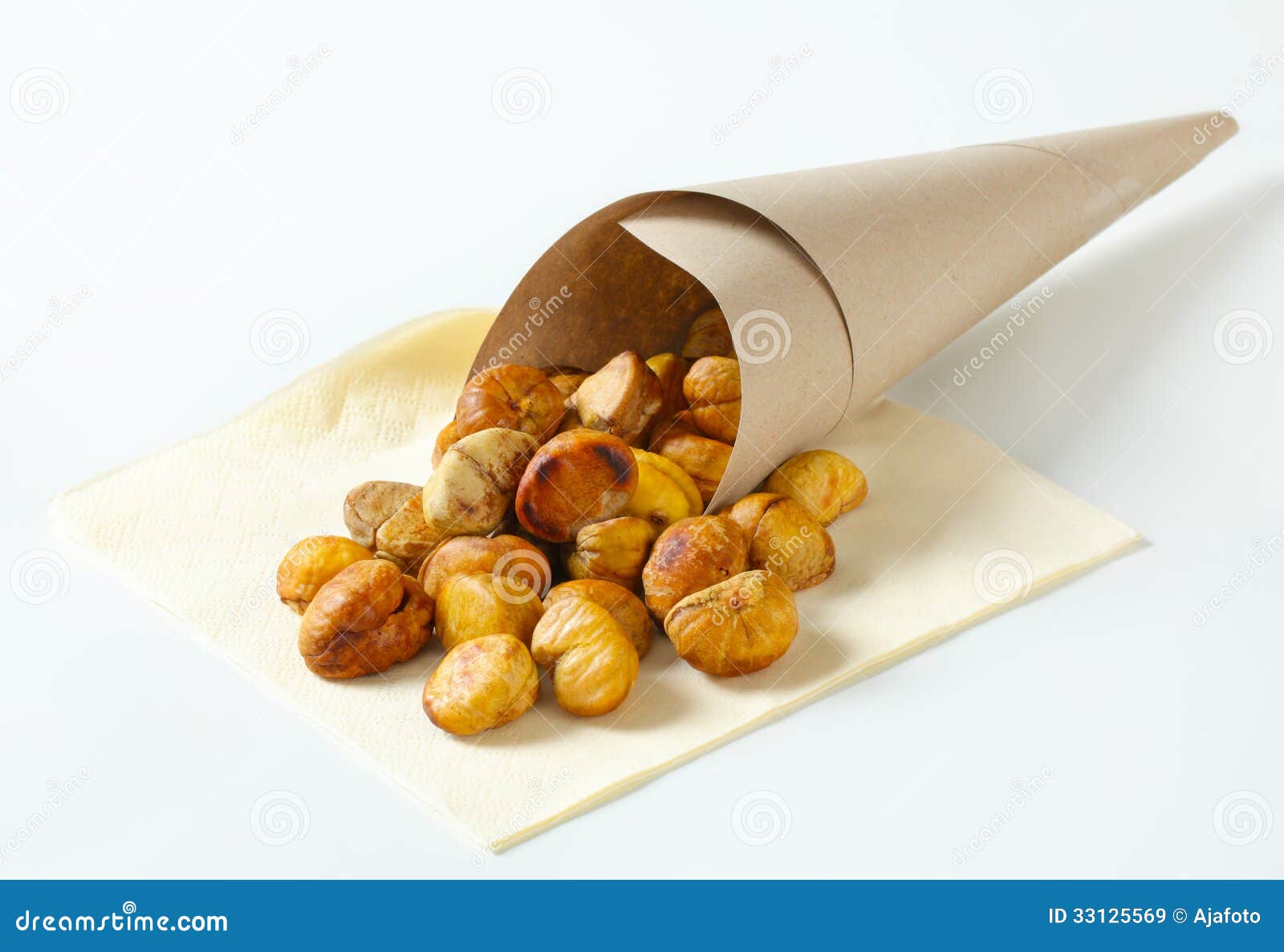 Peeled roasted chestnuts stock image. Image of studio - 33125569
