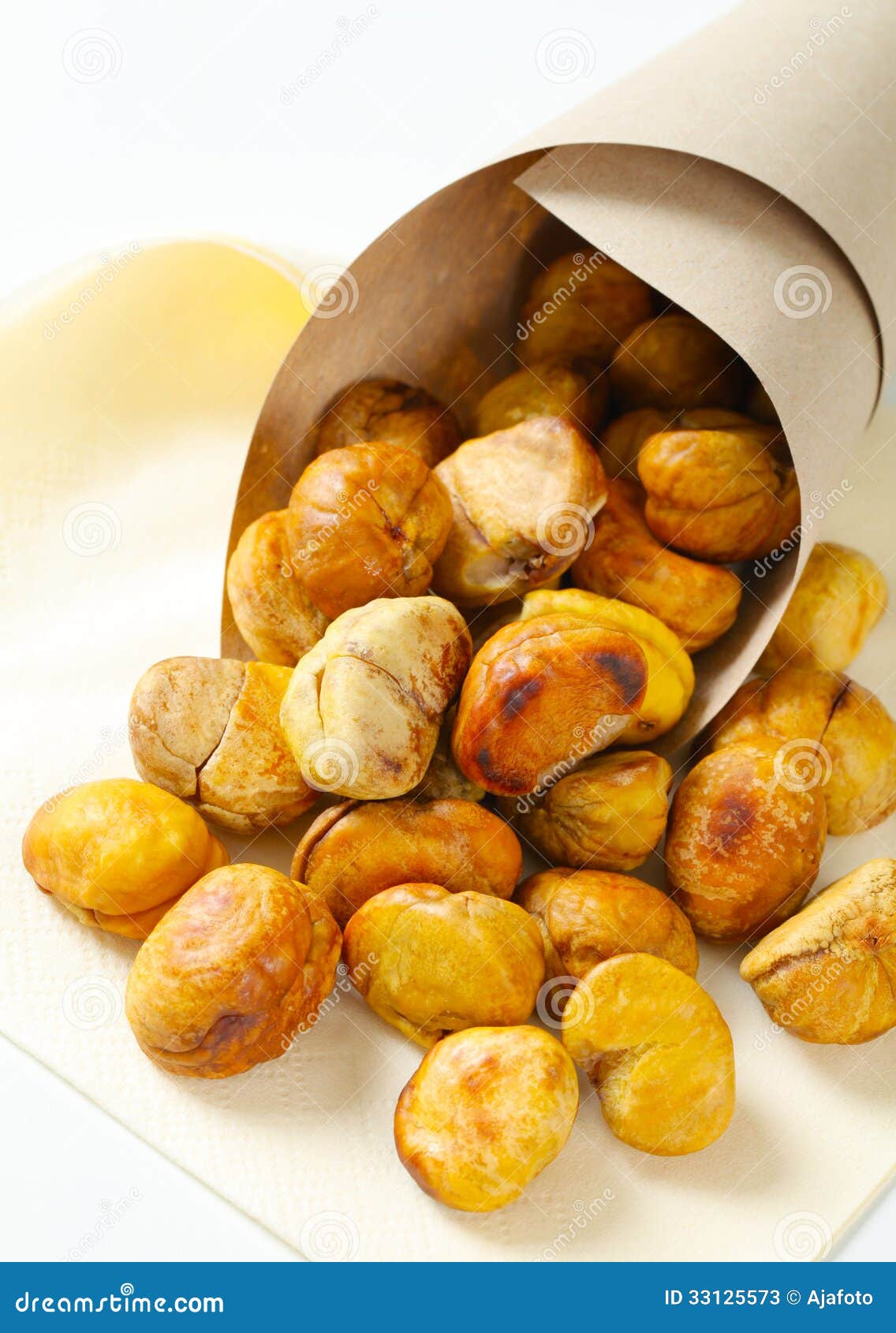 Peeled roasted chestnuts stock image. Image of fruit - 33125573