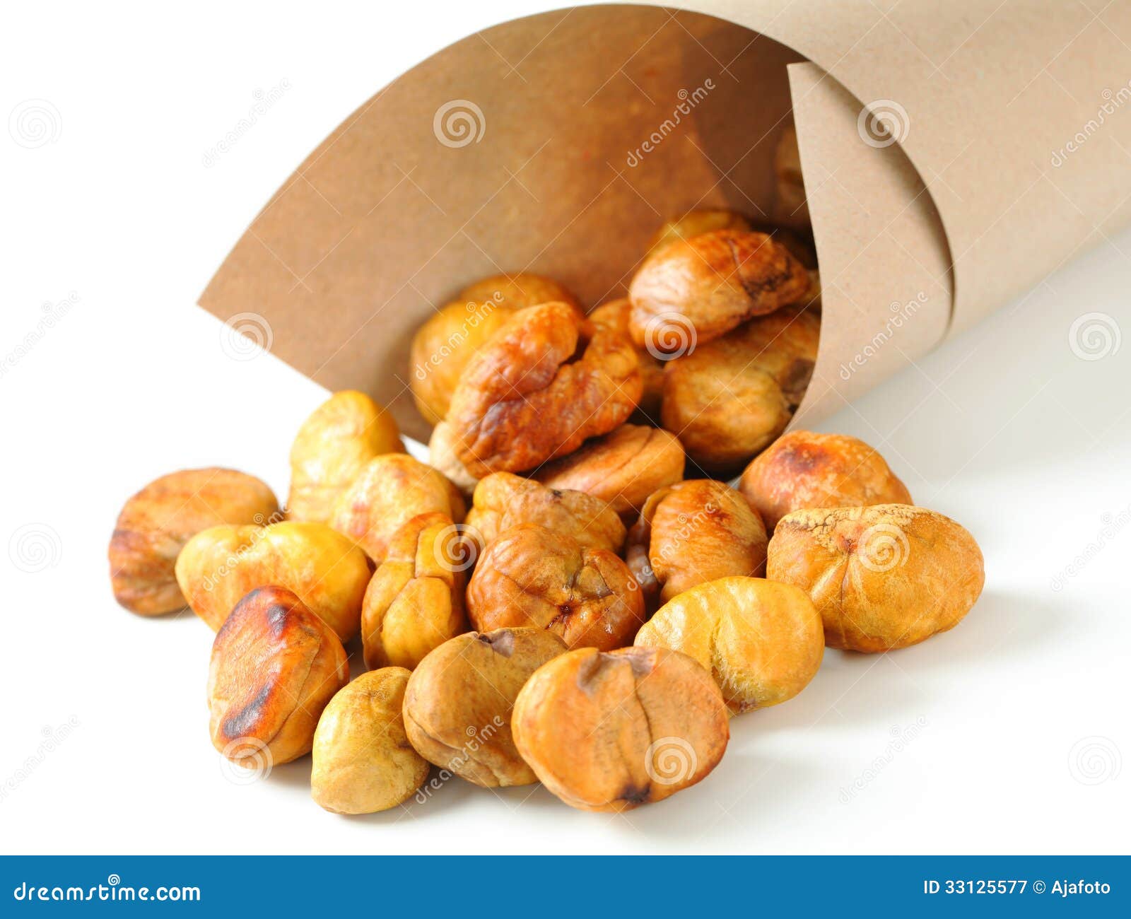 Peeled roasted chestnuts stock image. Image of food, closeup - 33125577