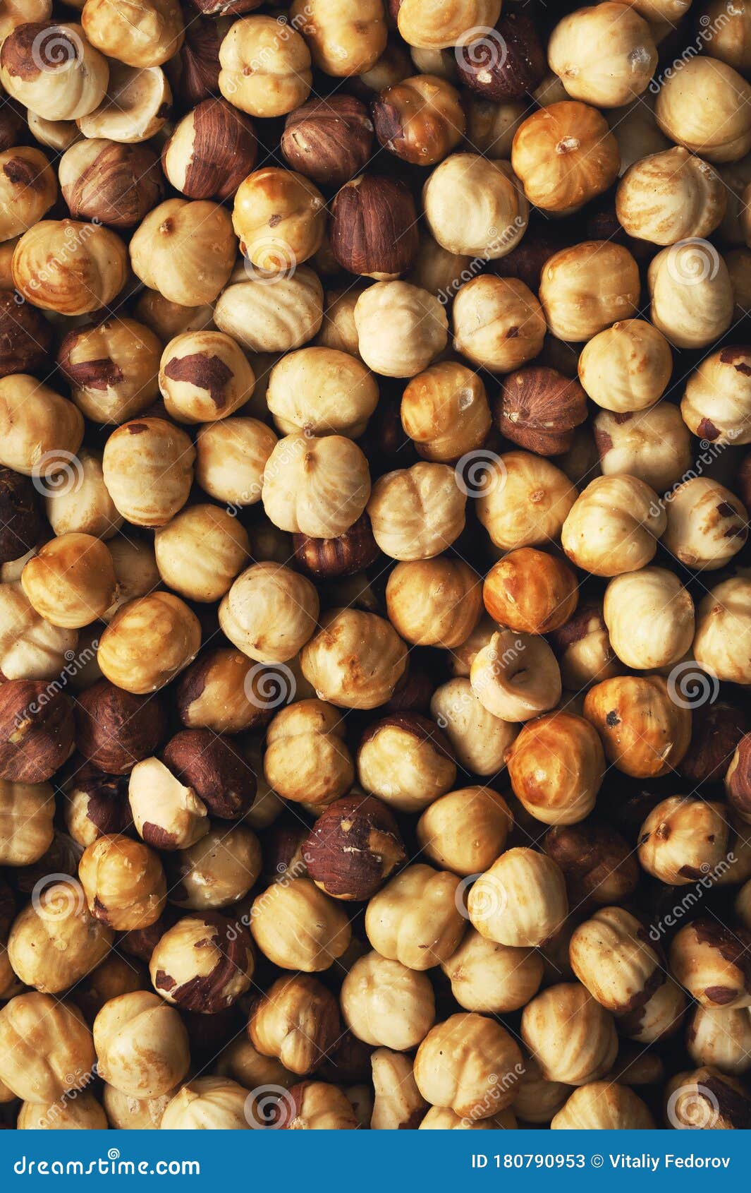 Peeled Roasted Hazelnut. Background and Texture Stock Image - Image of ...