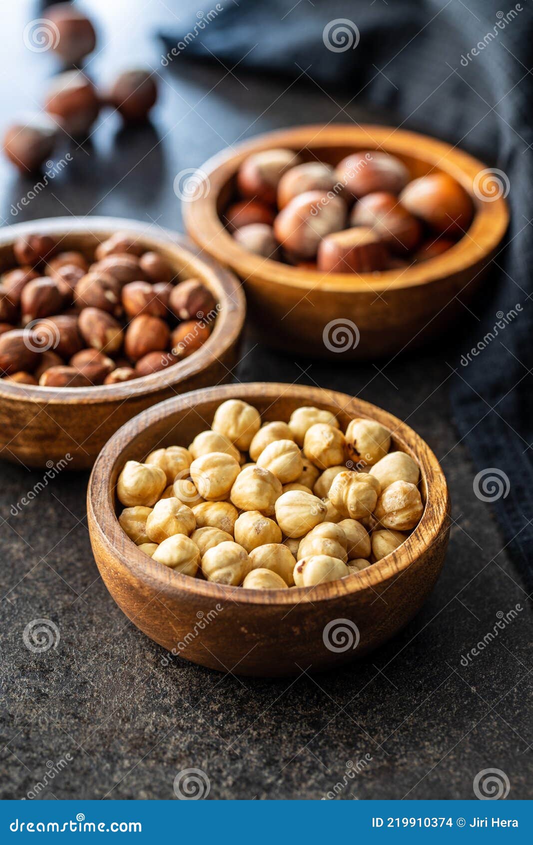 Peeled Roasted Hazelnut Kernels Stock Photo - Image of roasted ...